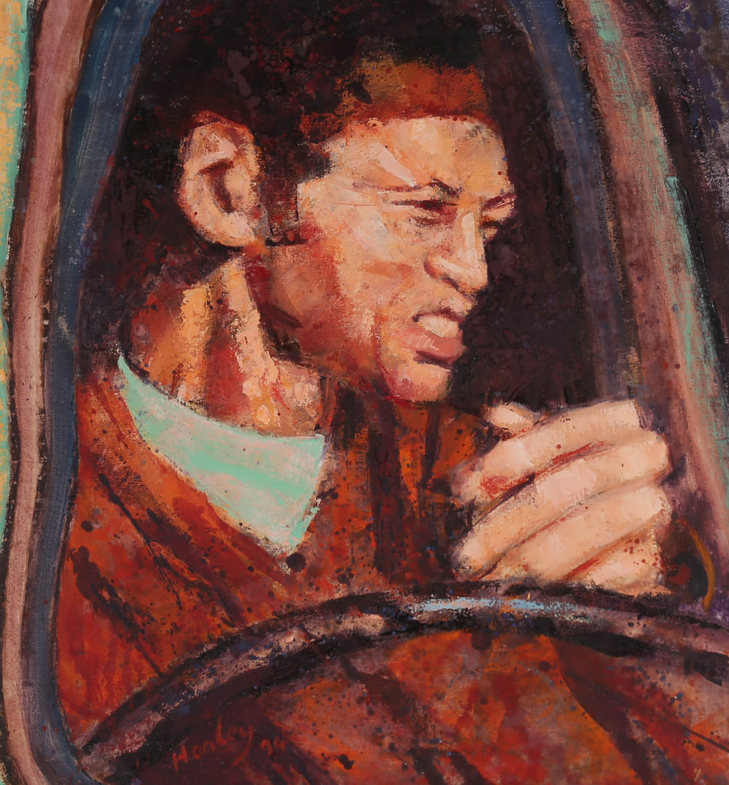 Clifford Hanley (1948-2021) - 1994 Oil, Mano Grande by Clifford Hanley ...