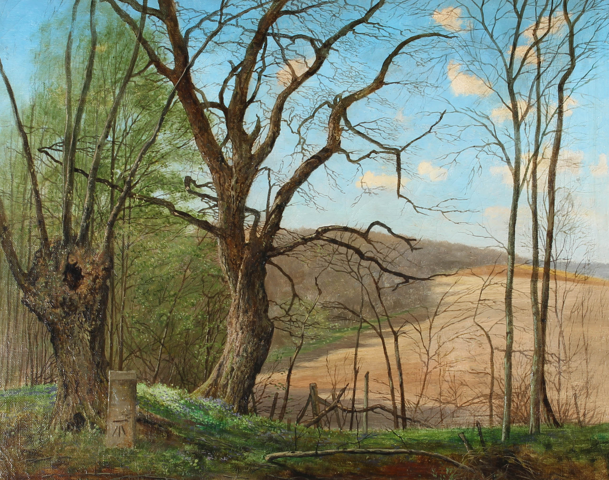 David Mead (1906-1986) - Mid 20th Century Oil, Wild Violets by David ...