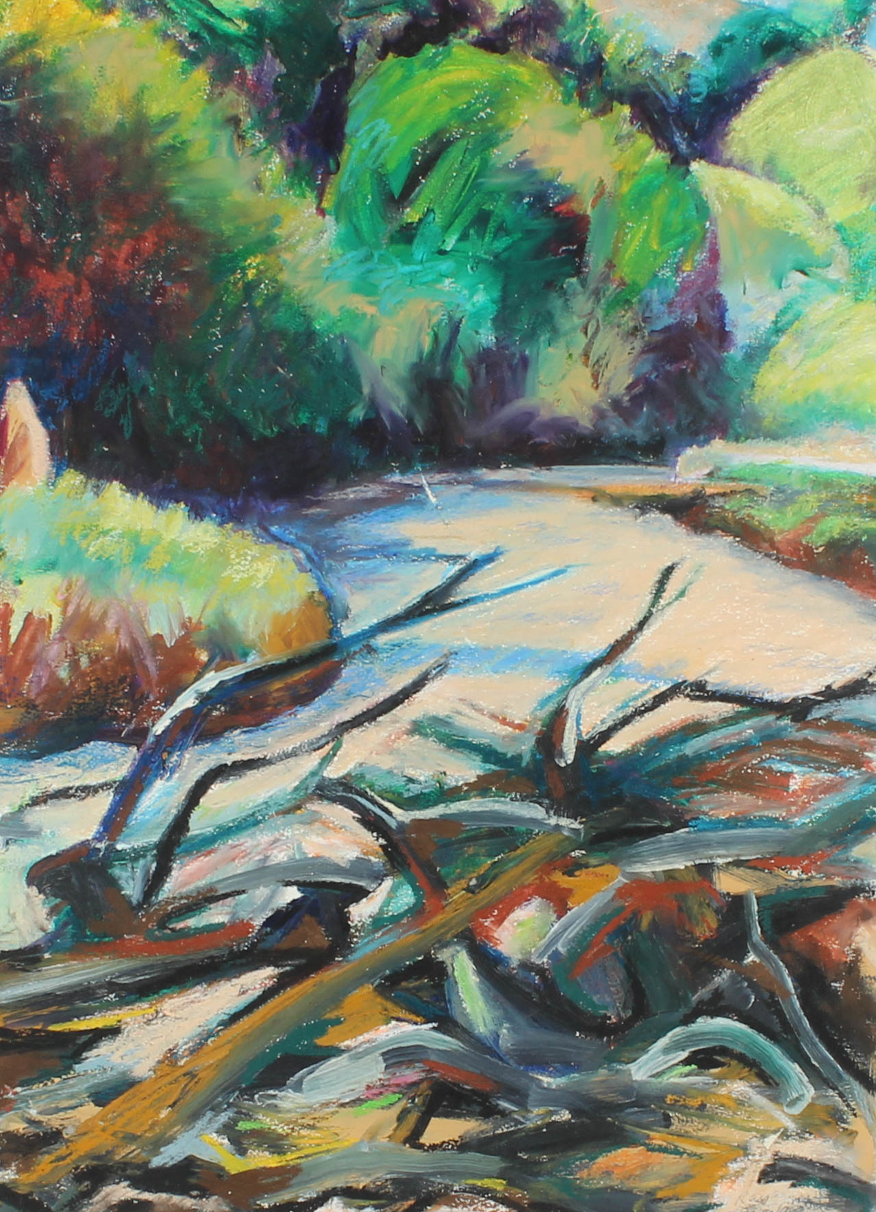 Ray Garvey (1943 - 2001) - 1989 Oil, Woodland Clearing by Ray Garvey ...