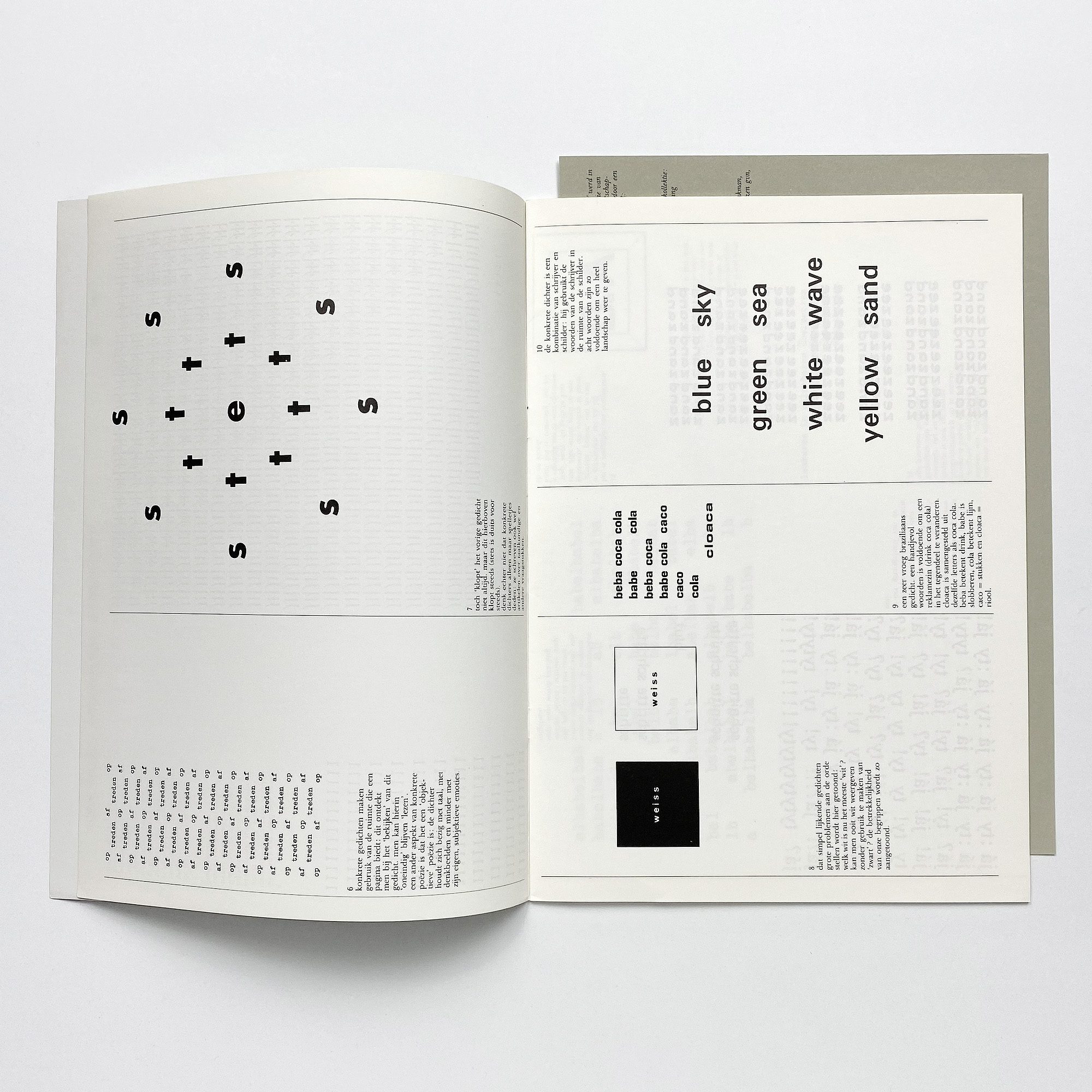 visuele poëzie by de rook, gerrit jan, ed., eugen gomringer, hansjörg ...