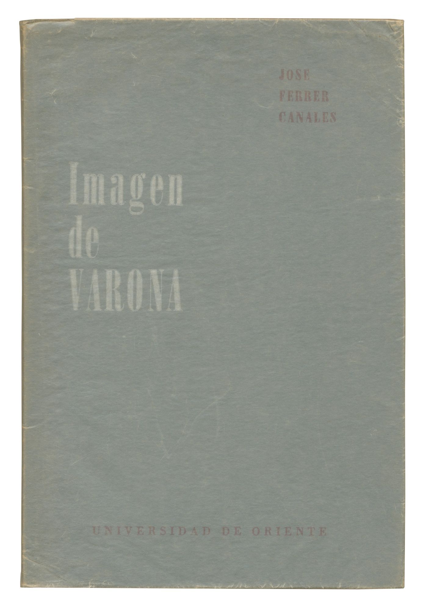 Imagen de Varona [Images of Varona] by FERRER CANALES, José: Very Good ...