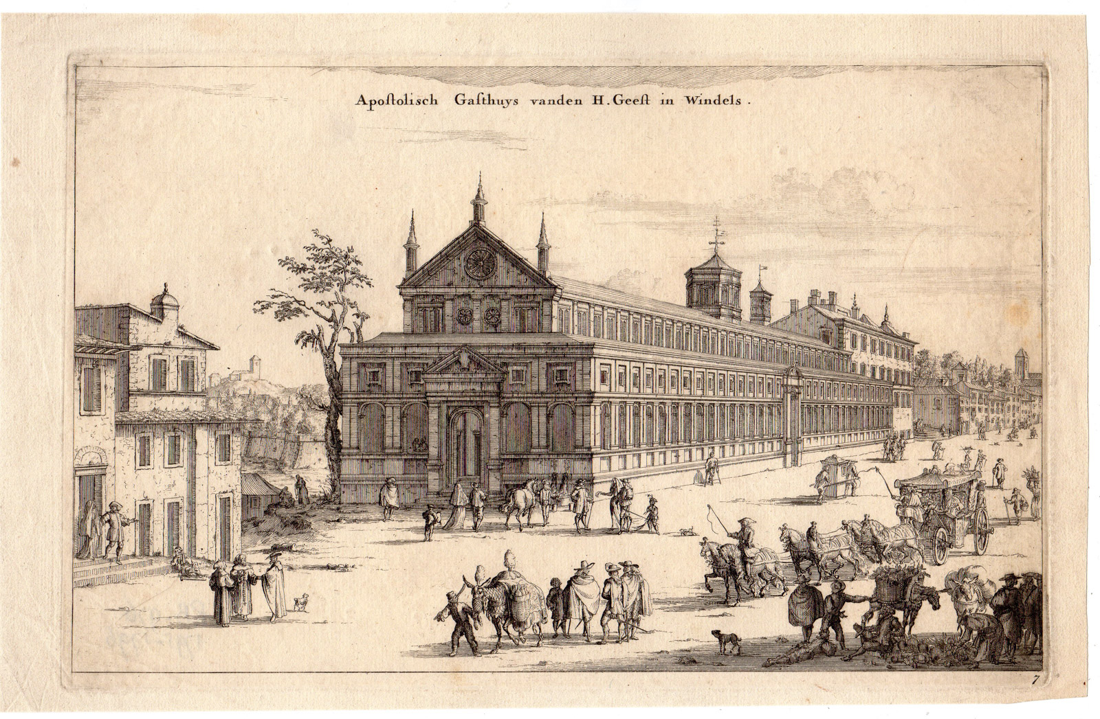 Antique Print-ITALY-APOSTOLIC PALACE-ROME-Swidden-1681 de Willem ...