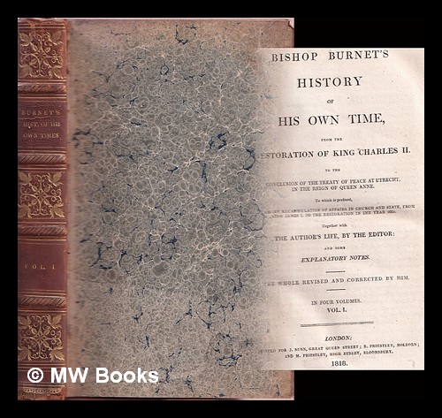 Bishop Burnet's history of his own time : from the restoration of King ...