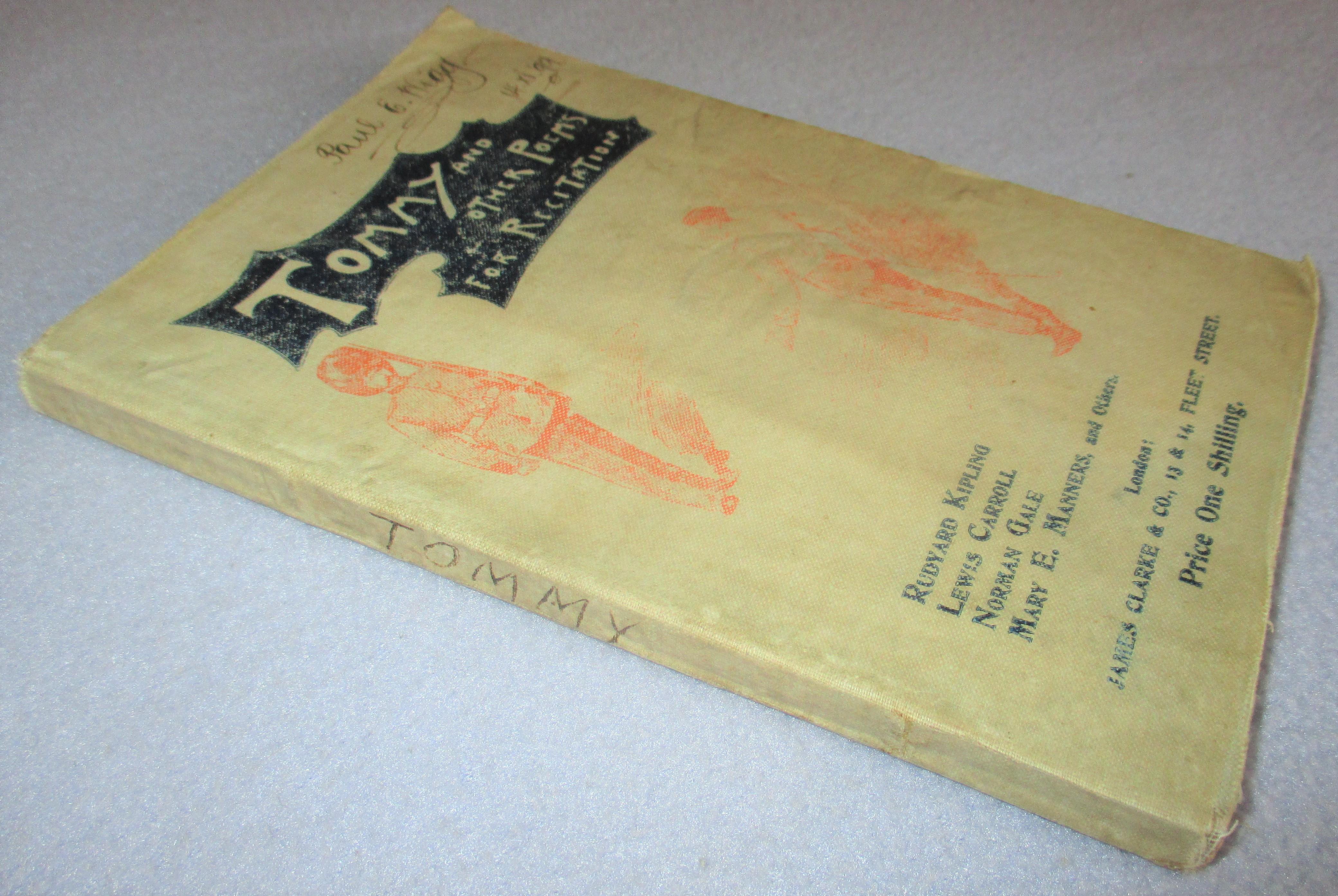 Tommy And Other Poems For Recitation (Rudyard Kipling, Lewis Carroll ...