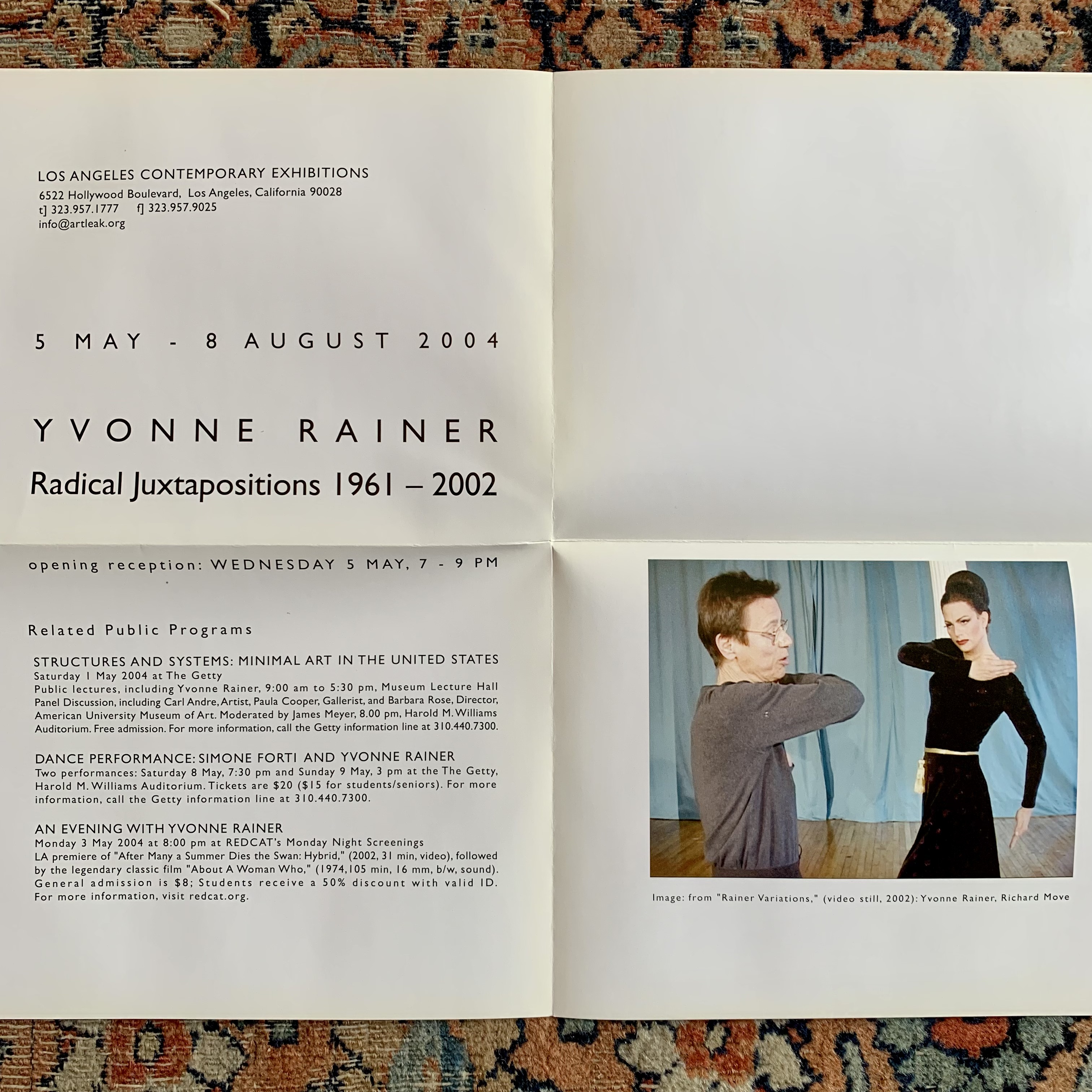 Yvonne Rainer: Radical Juxtapositions 1961 - 2002 by Yvonne Rainer ...