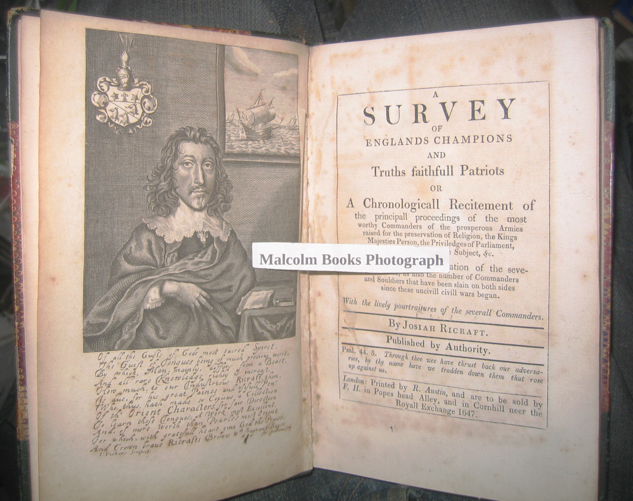 A Survey of England's Champions and Truths Faithfull Patriots; or a ...