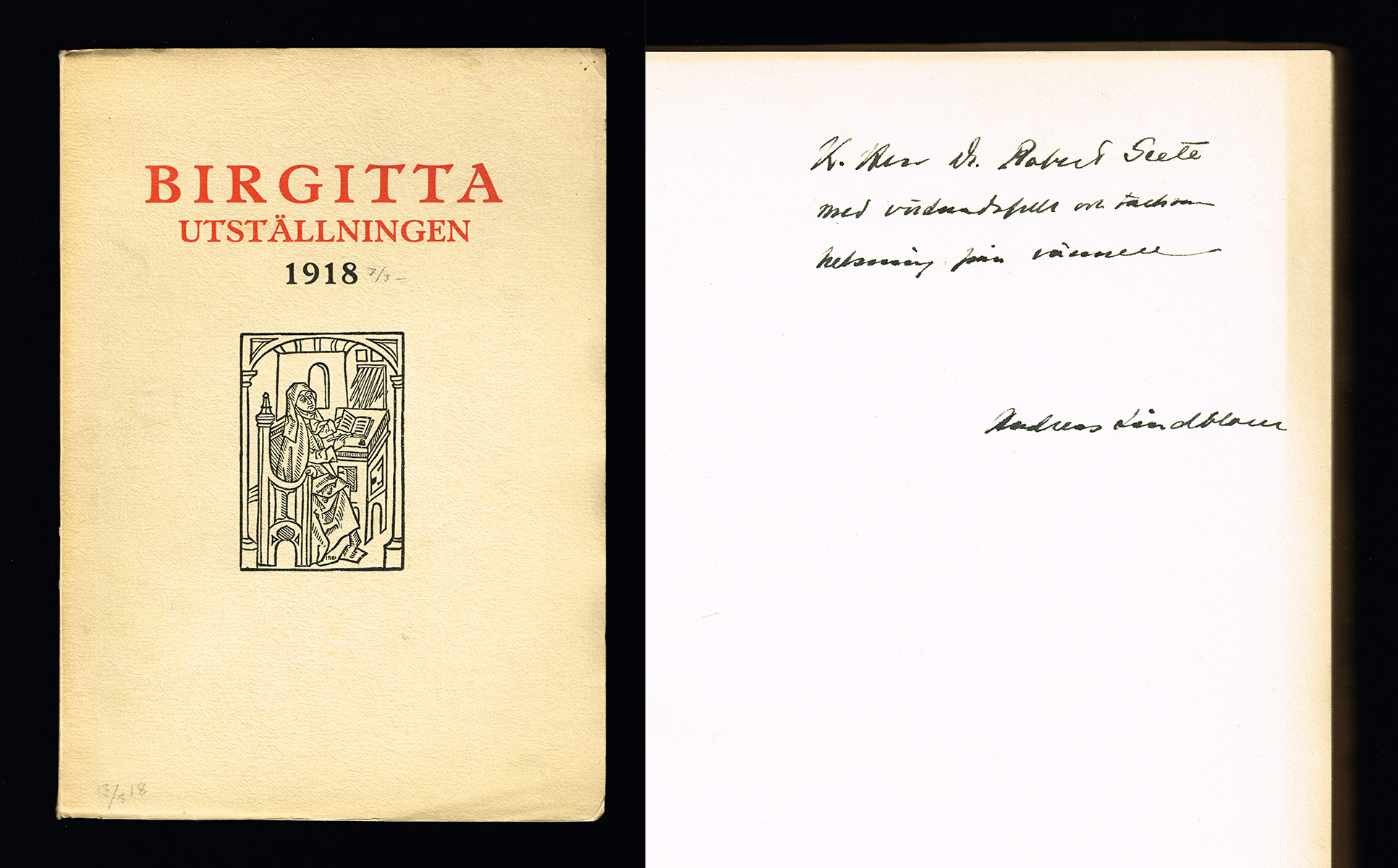 Birgittautställningen 1918. Beskrifvande förteckning öfver utställda ...