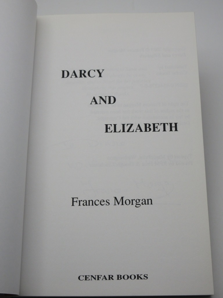 Darcy and Elizabeth [PLUS] Darcy's Pemberley [SIGNED] by Frances Morgan ...