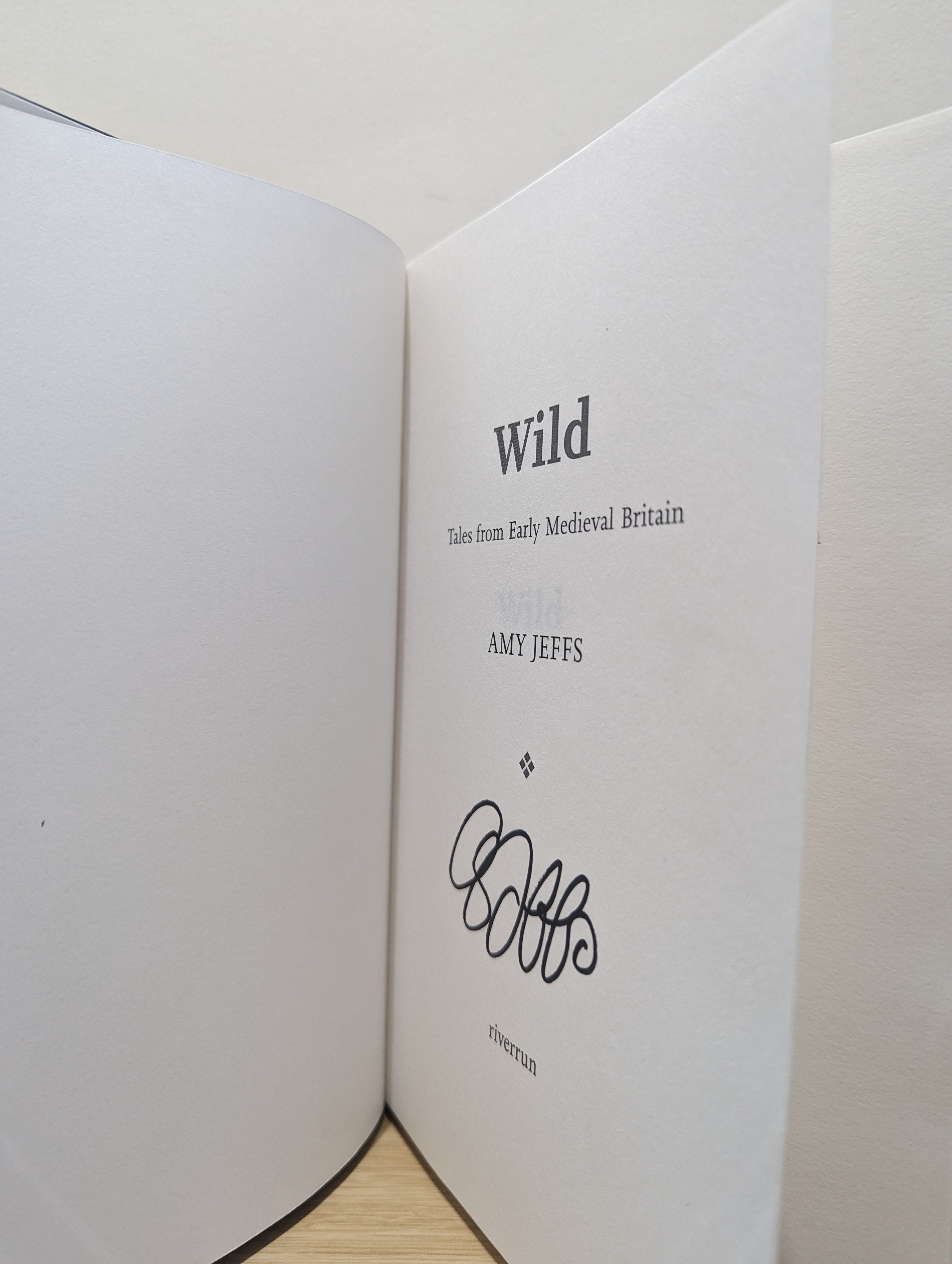 Wild: Tales from Early Medieval Britain (Signed First Edition) by Jeffs ...