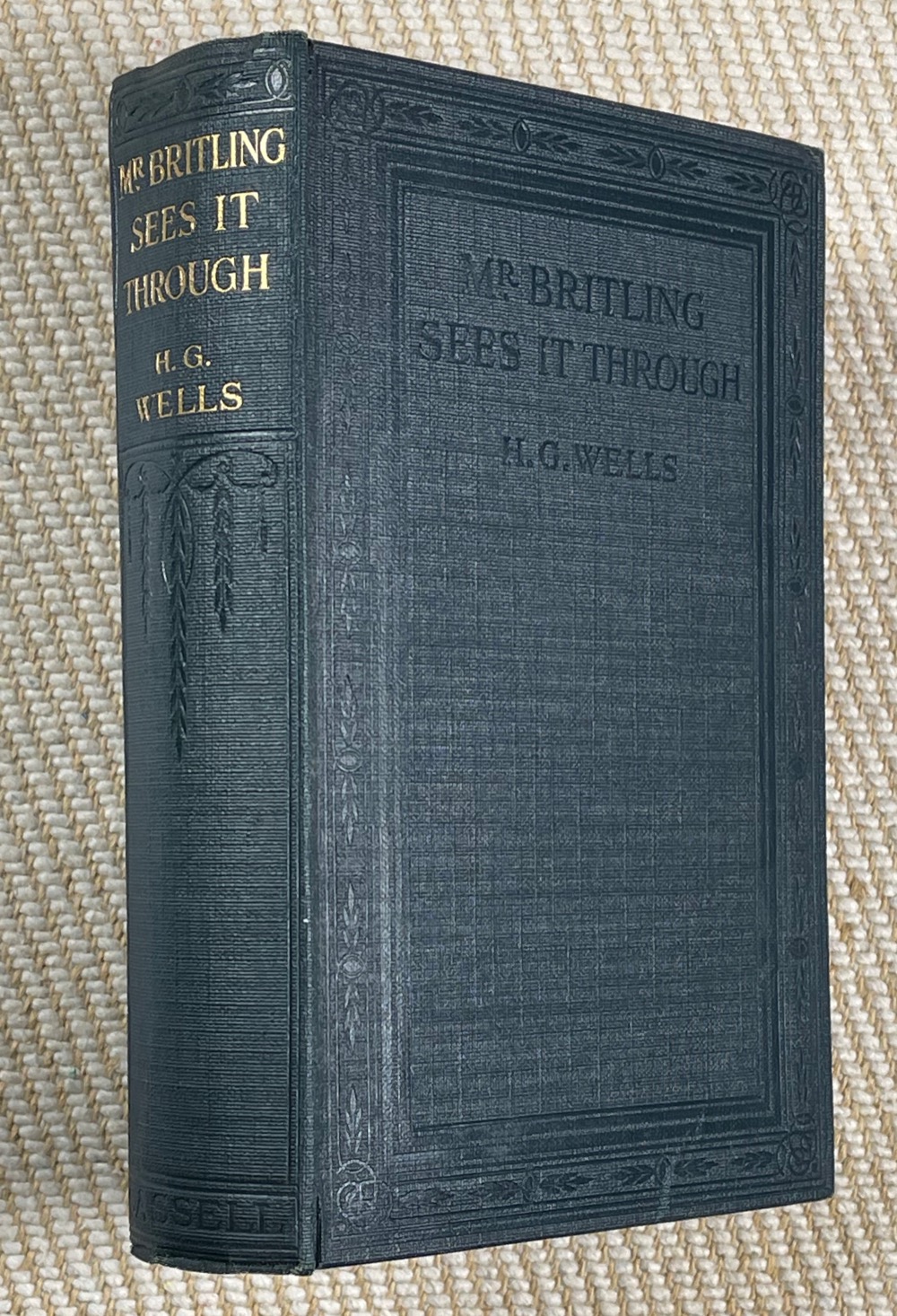 Mr. Britling Sees It Through. by H.G. Wells:: Very Good+ hardcover ...