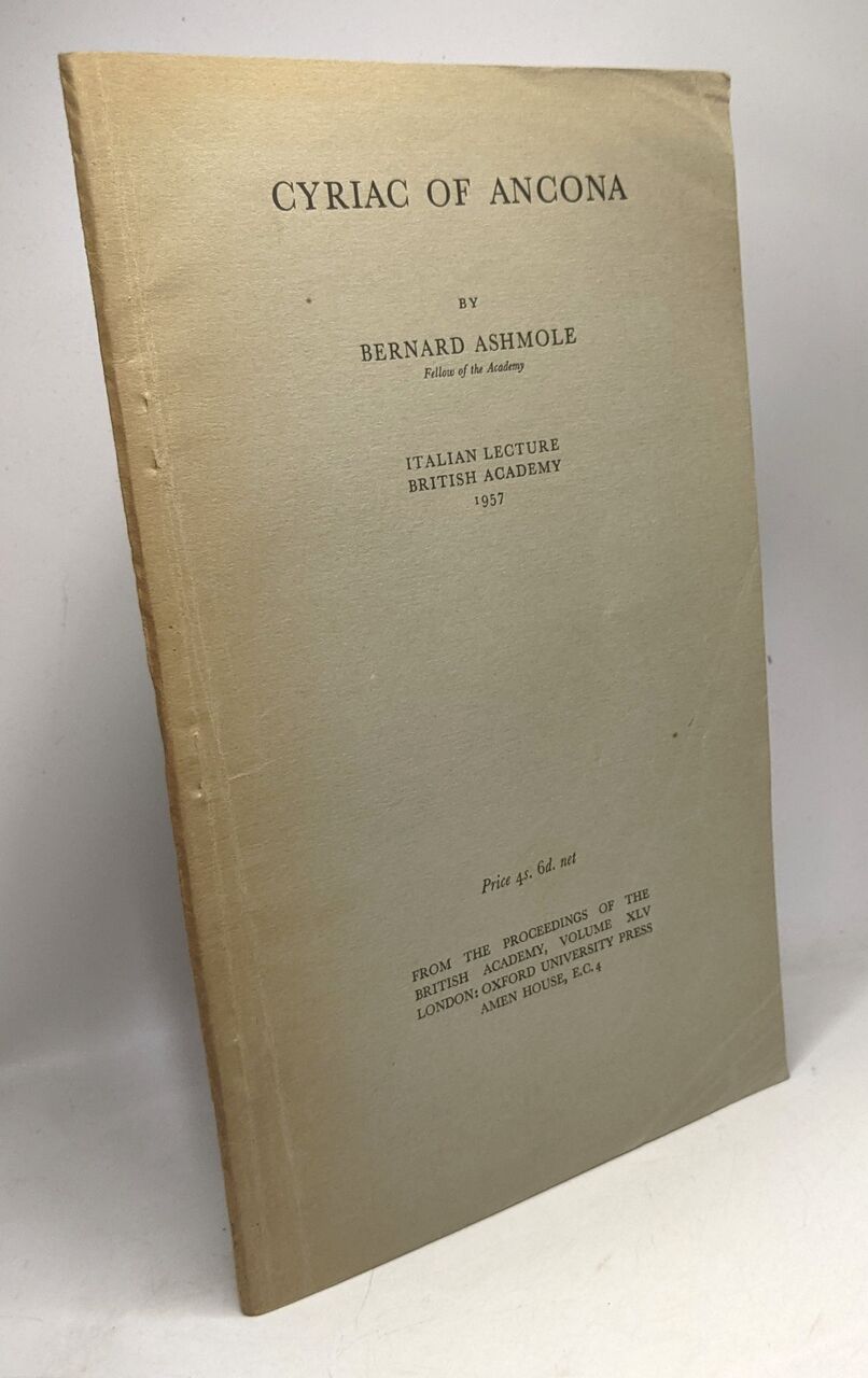 Cyriac of Ancona - Italian lecture british academy 1957 by Bernard ...