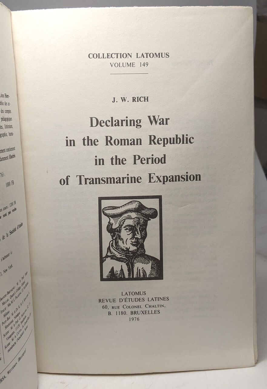 Declaring war in the Roman Republic in the Period of Transmarine ...