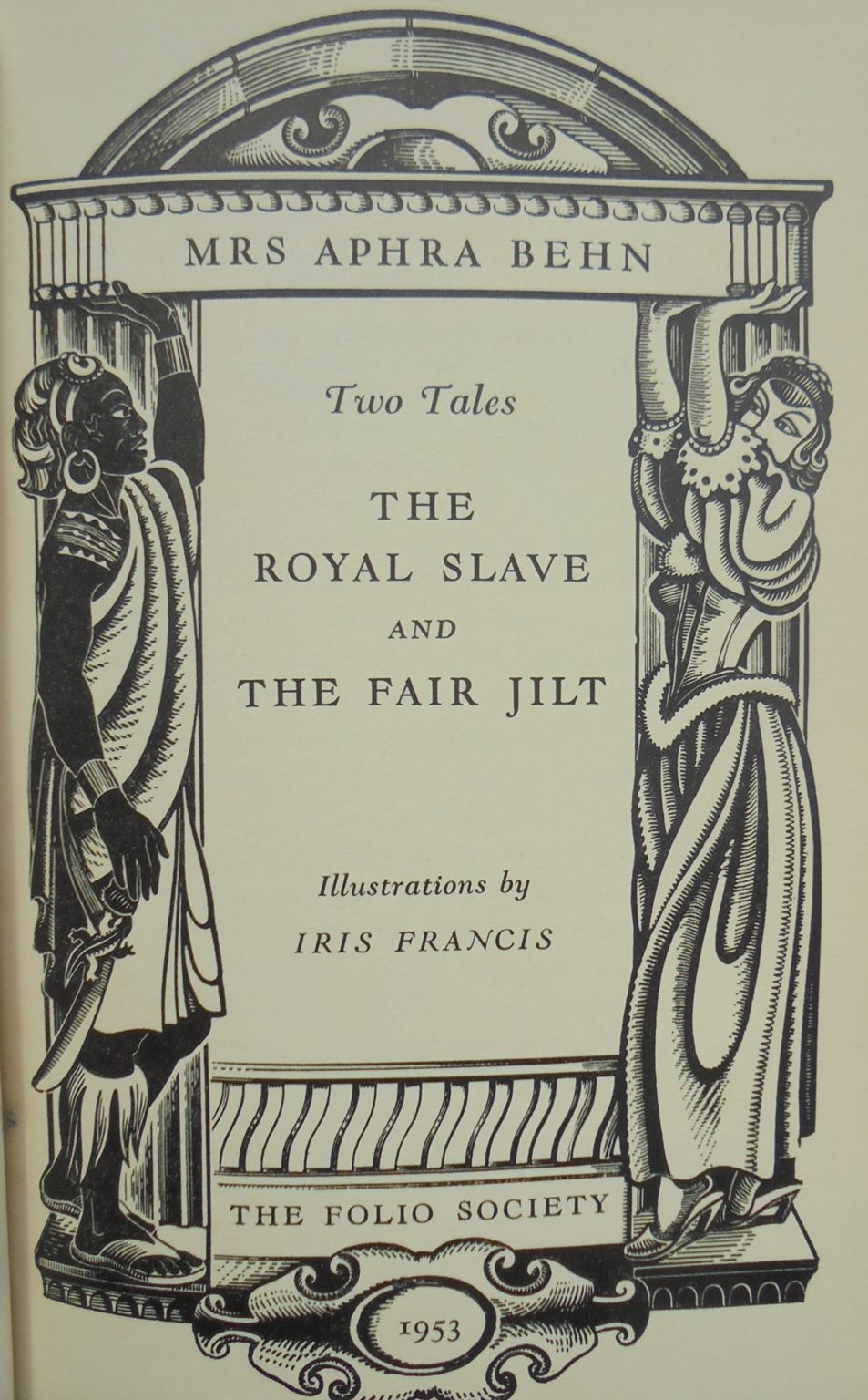 Two Tales: The Royal Slave and the Fair Jilt. by Mrs Aphra Behn: Very ...