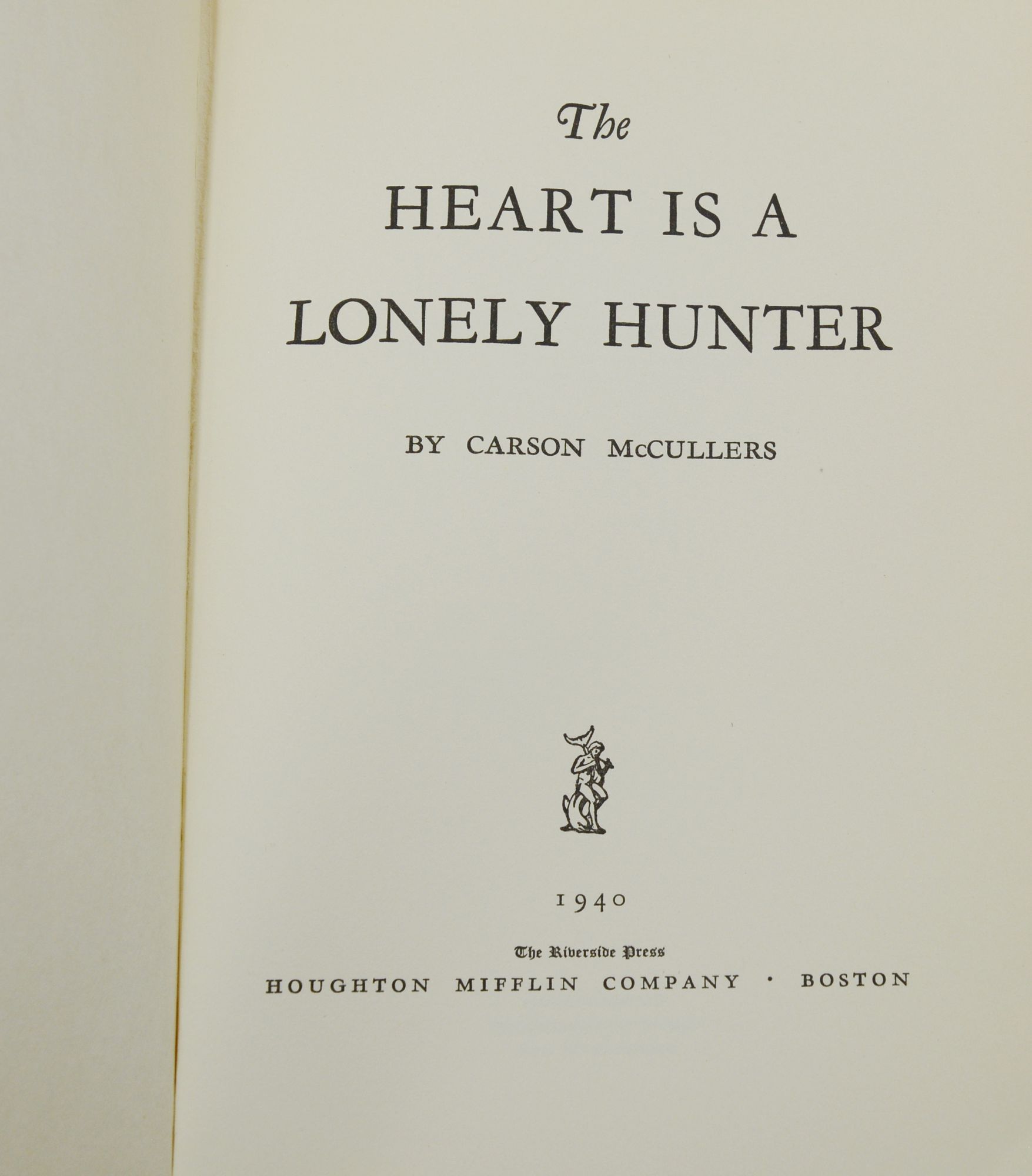 The Heart is a Lonely Hunter by McCullers, Carson: (1940) First Edition ...