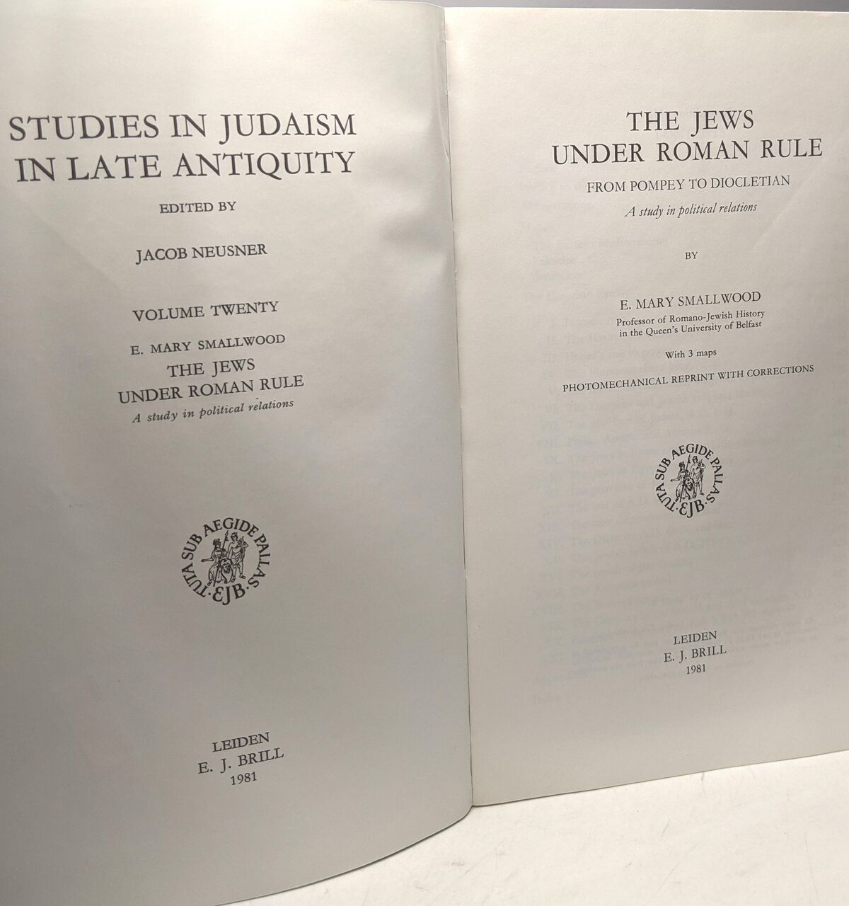 The Jews Under Roman Rule from Pompey to Diocletian: From Pompey to ...
