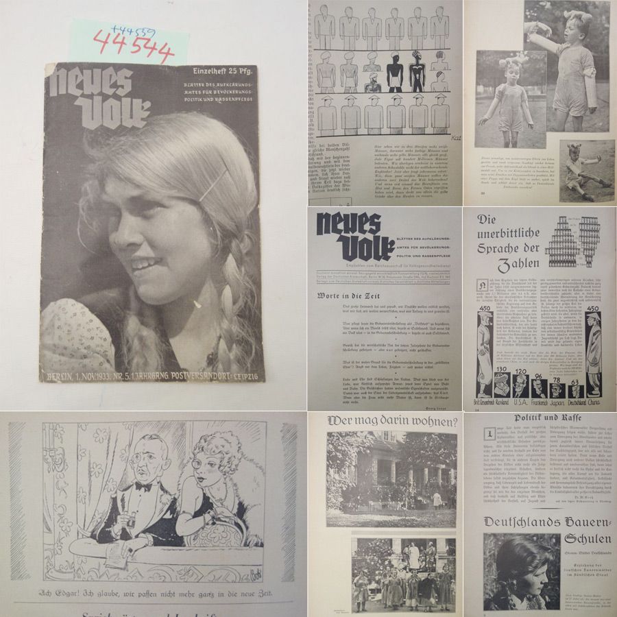 Neues Volk. Blätter des Rassenpolitischen Amtes der NSDAP. Heft 11 ...