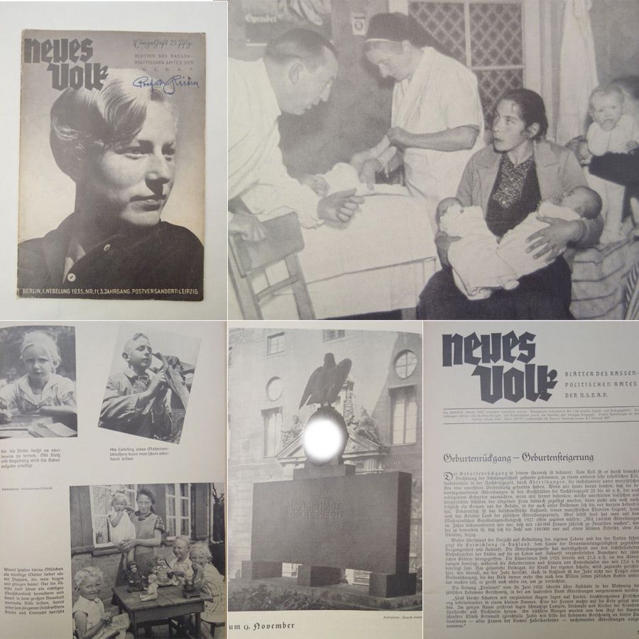 Neues Volk. Blätter des Rassenpolitischen Amtes der NSDAP. Heft 11, 1 ...