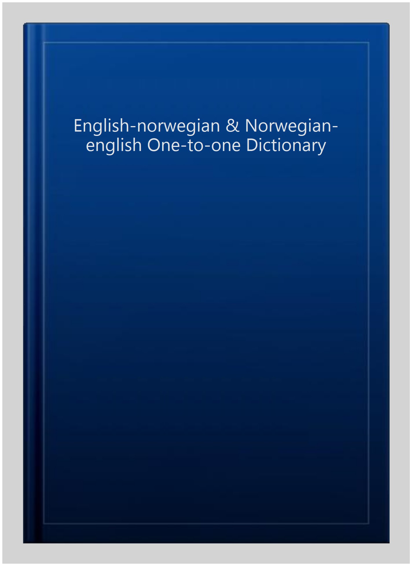 English-norwegian & Norwegian-english One-to-one Dictionary by Narcisi, S: New (2015 ...