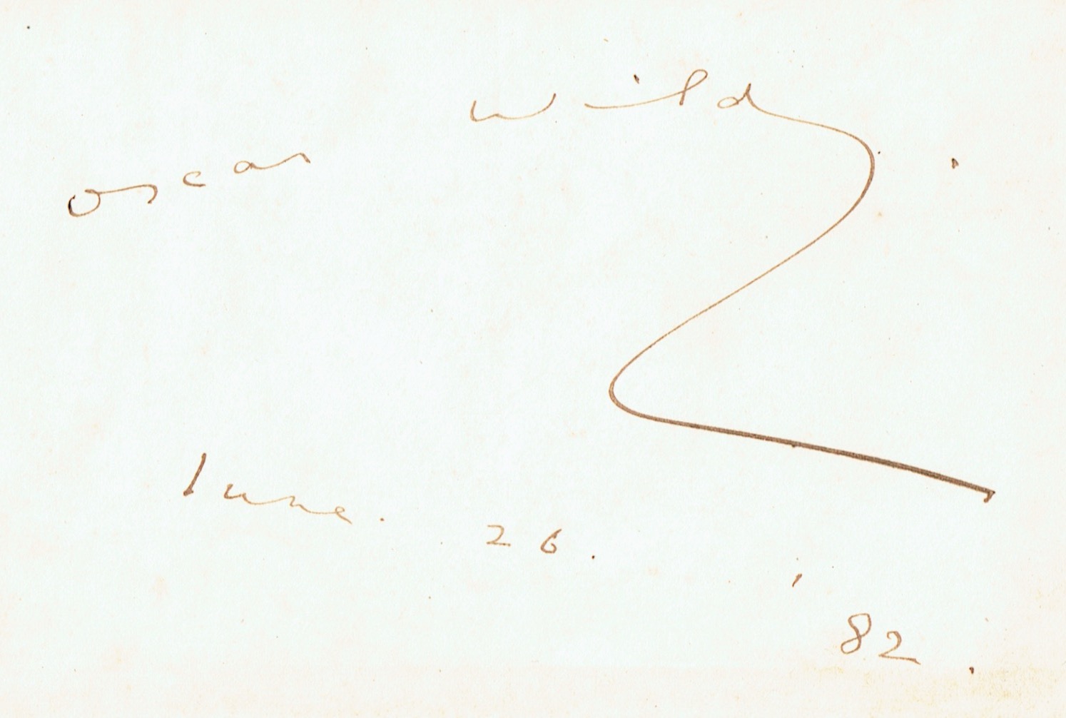 Autograph poem signed. de Wilde, Oscar, Anglo-Irish writer (1854-1900 ...