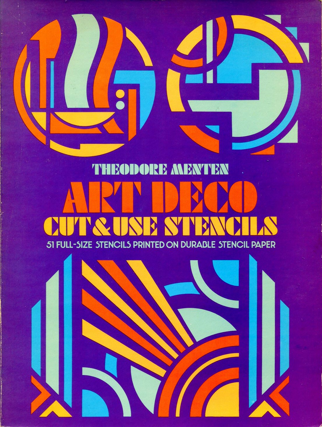 Art Deco Cut & Use Stencils by Menten, Theodore: Very Good Soft Cover ...