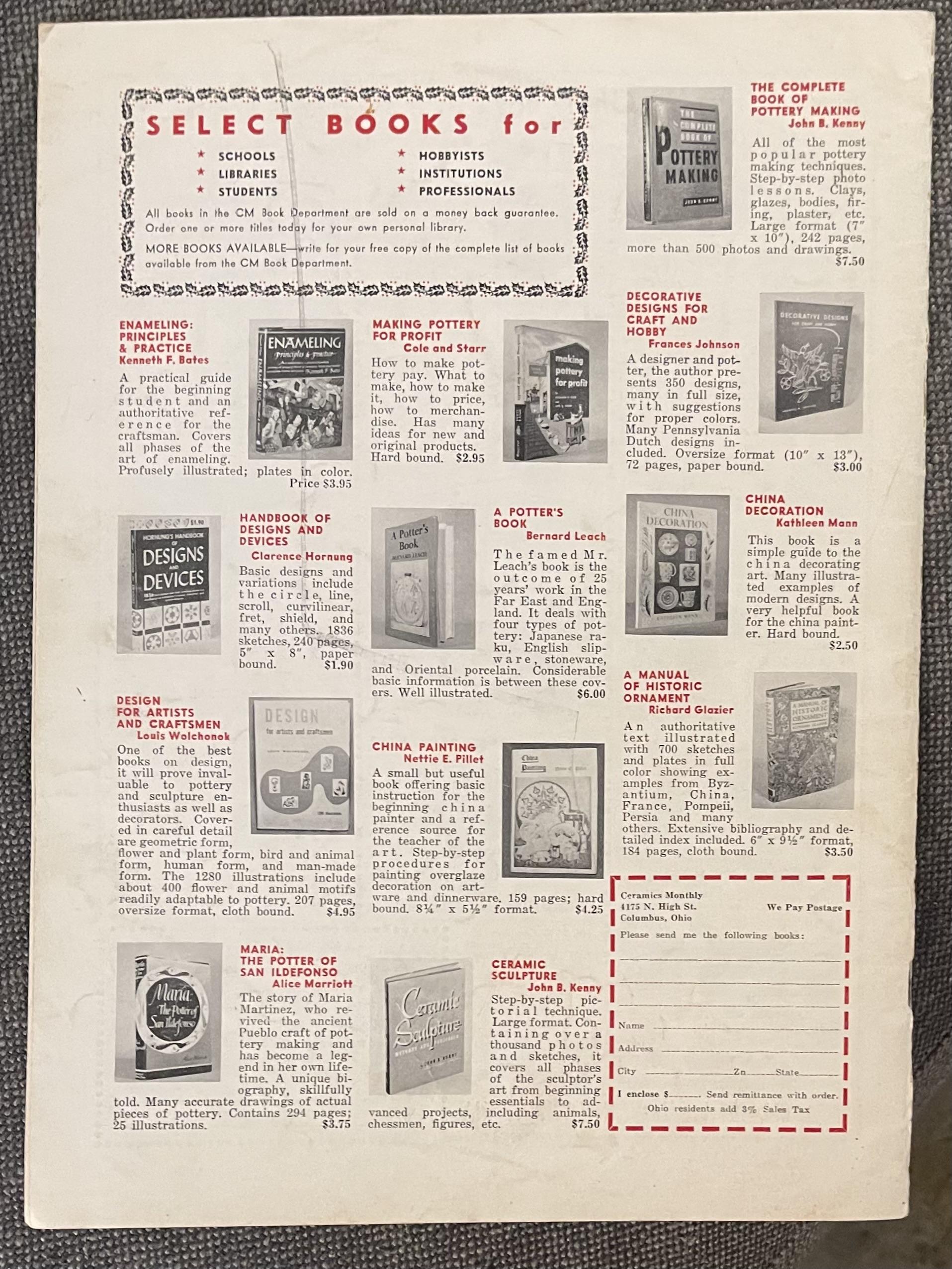 Ceramics Monthly December 1955 by Professional PubliIcations Inc: (1955 ...