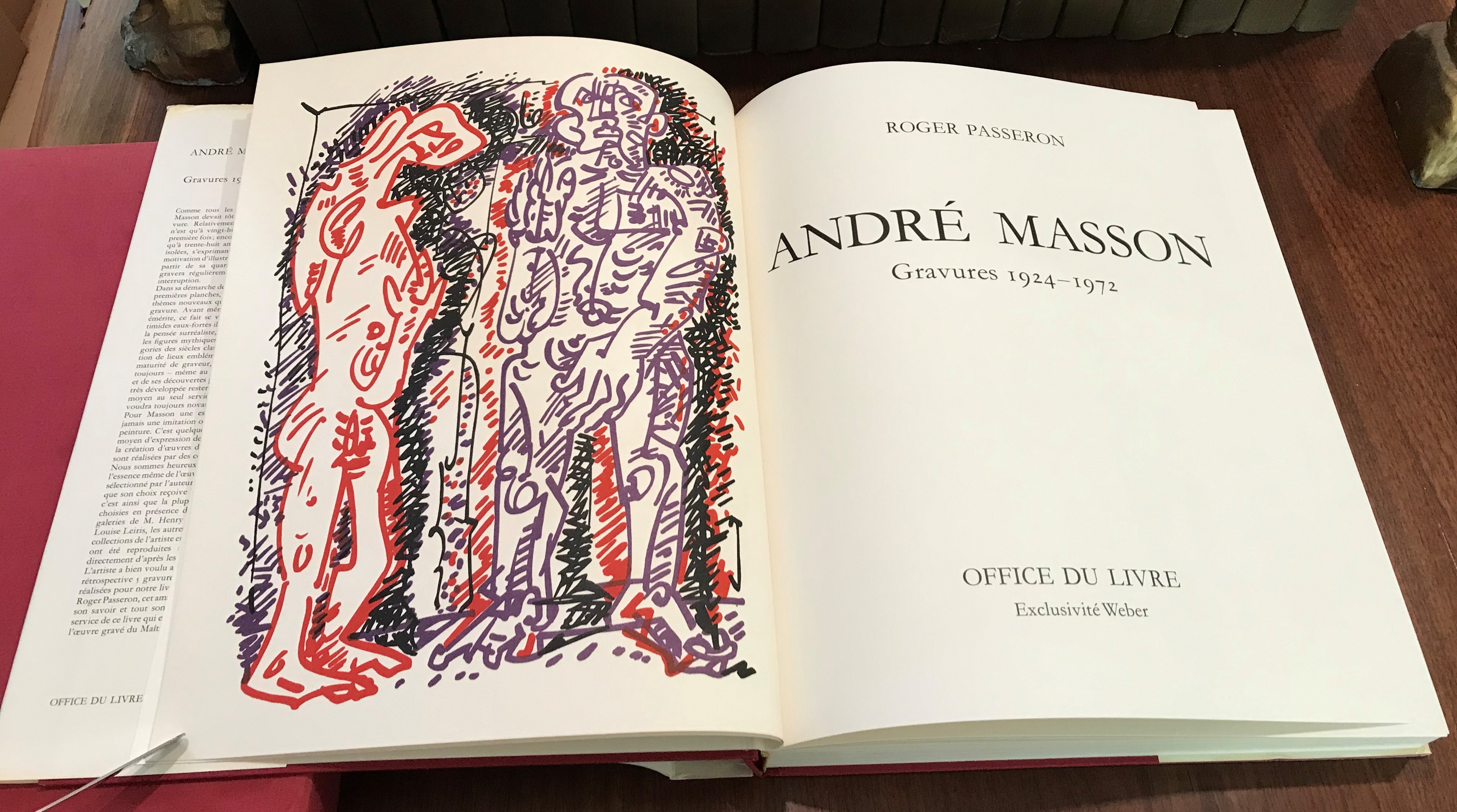 Andre Masson: Gravures 1924-1972 by Paseron, Roger; Andre Masson: Near ...