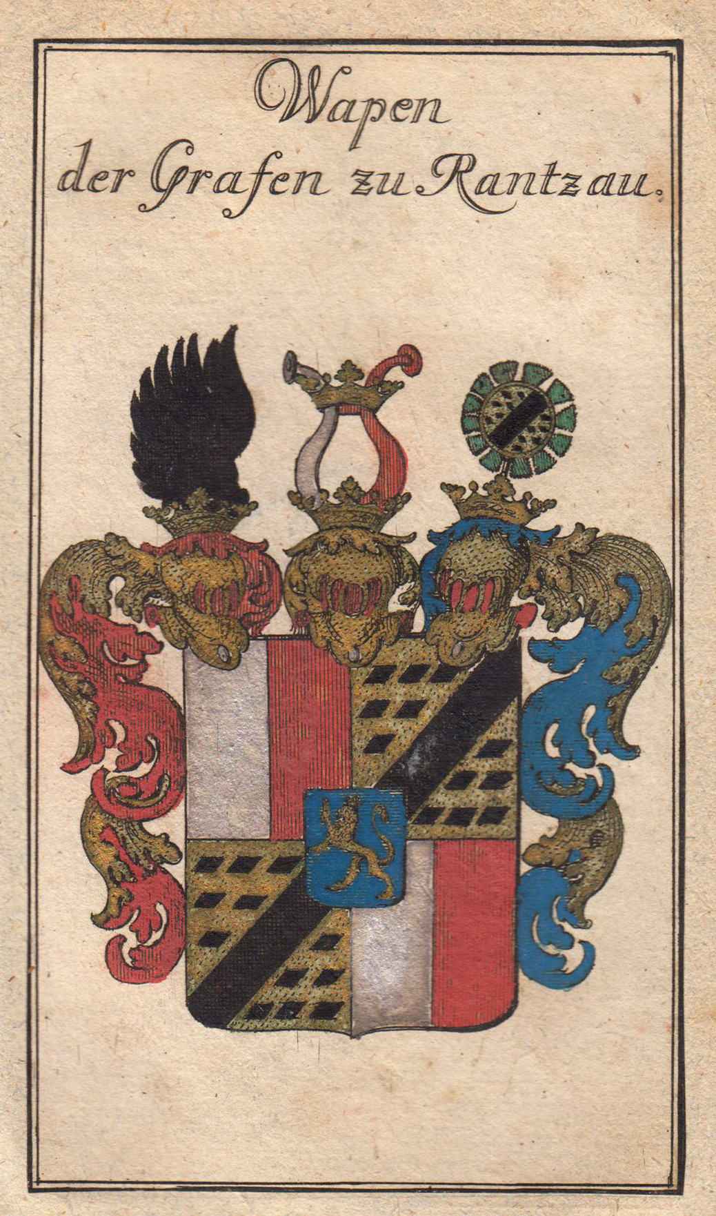 "Wapen der Grafen zu Rantzau.". by Wappen ( Europ. Adel ): Rantzau ...