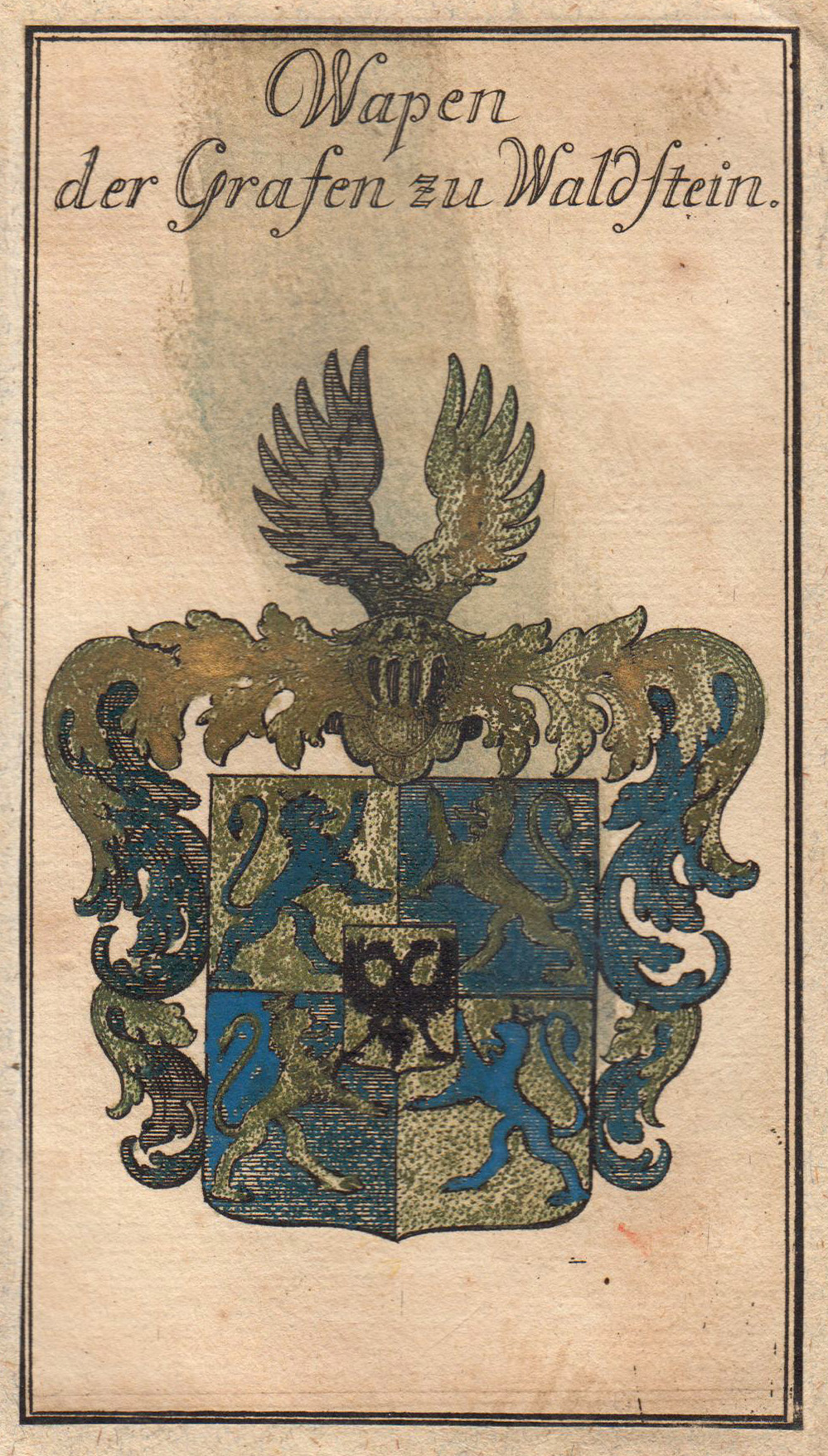 "Wapen der Grafen zu Waldstein.". by Wappen ( Europ. Adel ): Waldstein ...