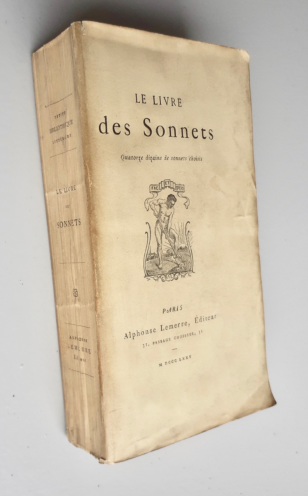 Le Livre des sonnets - Quatorze dizains de sonnets choisis - by LEMERRE ...