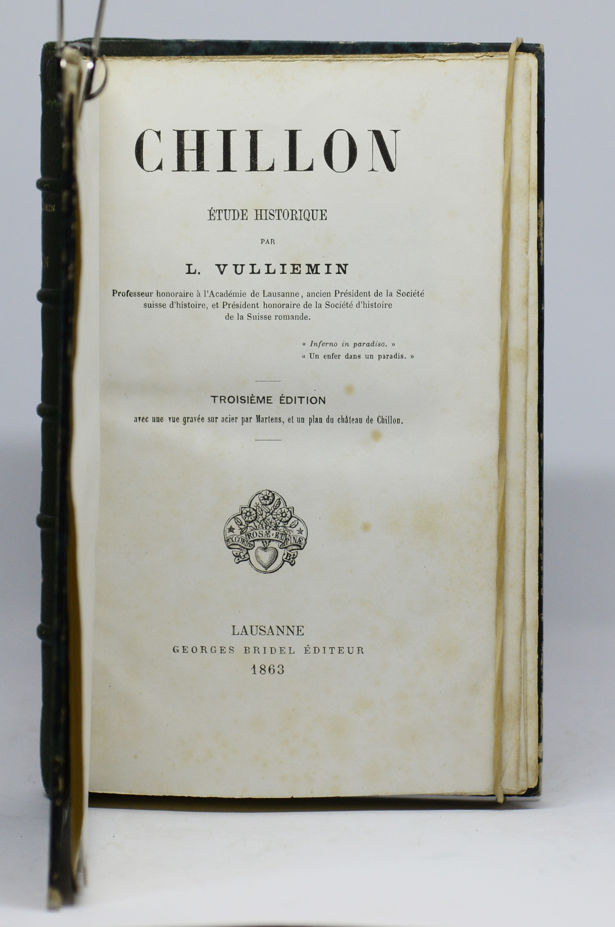 Chillon, étude historique par L. Vuillemin … Troisième édition, avec ...