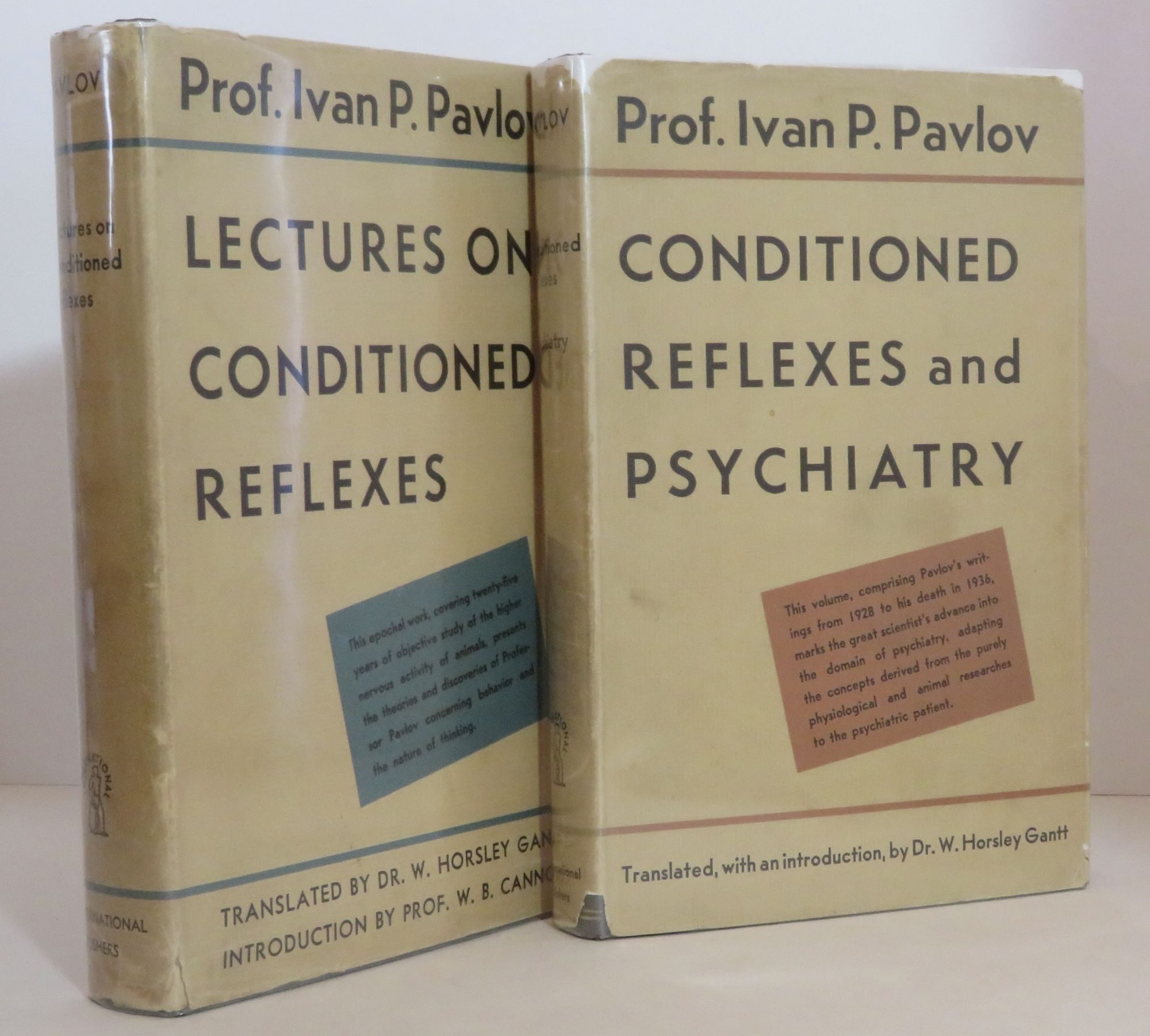 Lectures on Conditioned Reflexes [Two Volume Set] by Pavlov, Prof. Ivan ...