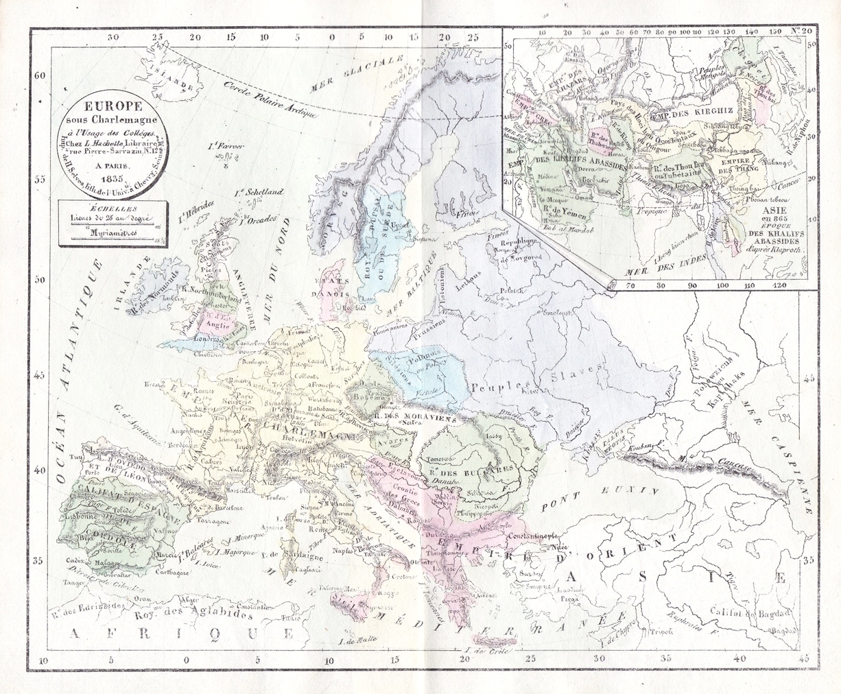 "Europe sous Charlemagne" - Europe Europa Karl der Große Charlemagne ...