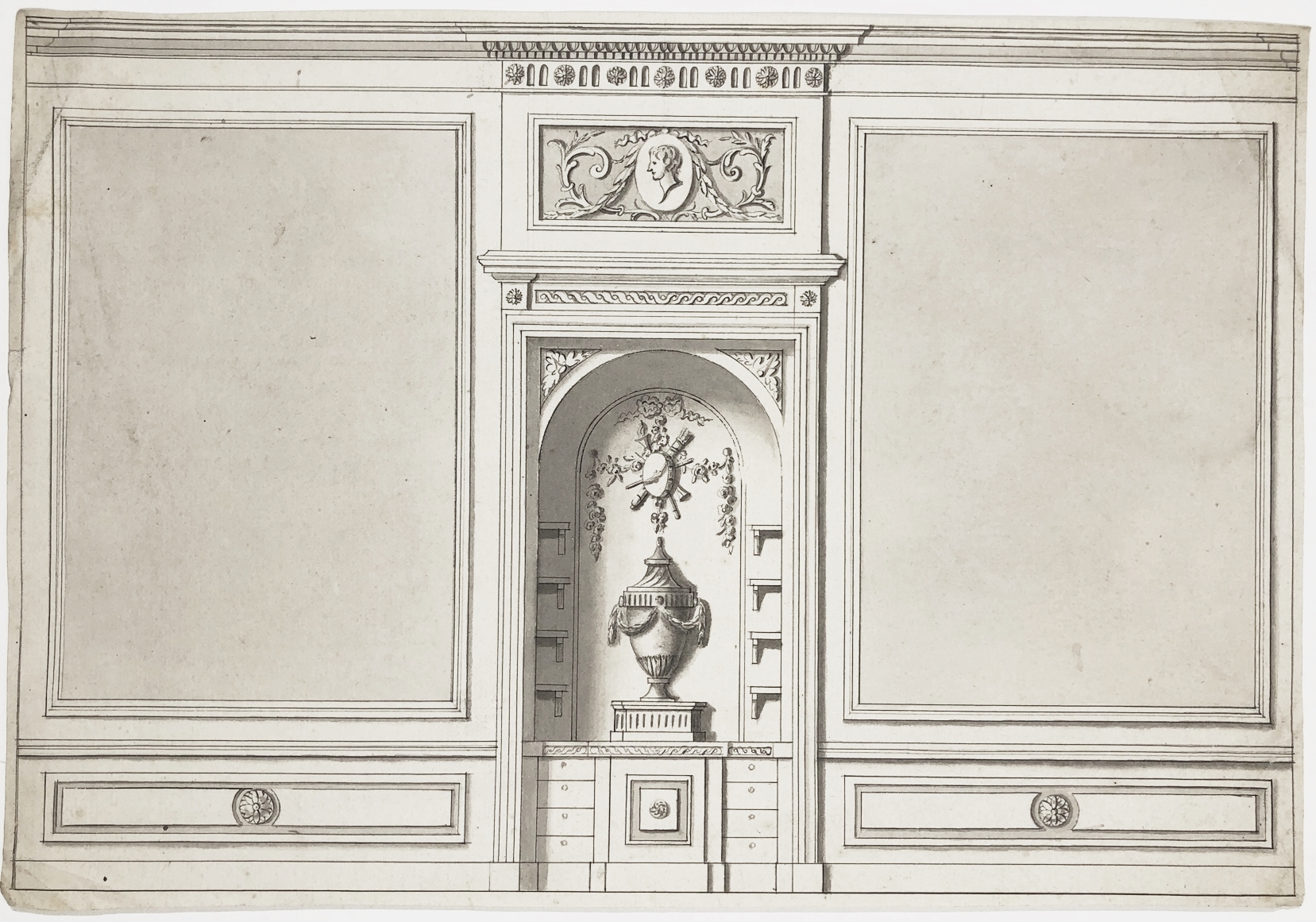 Rococo Architecture Drawing