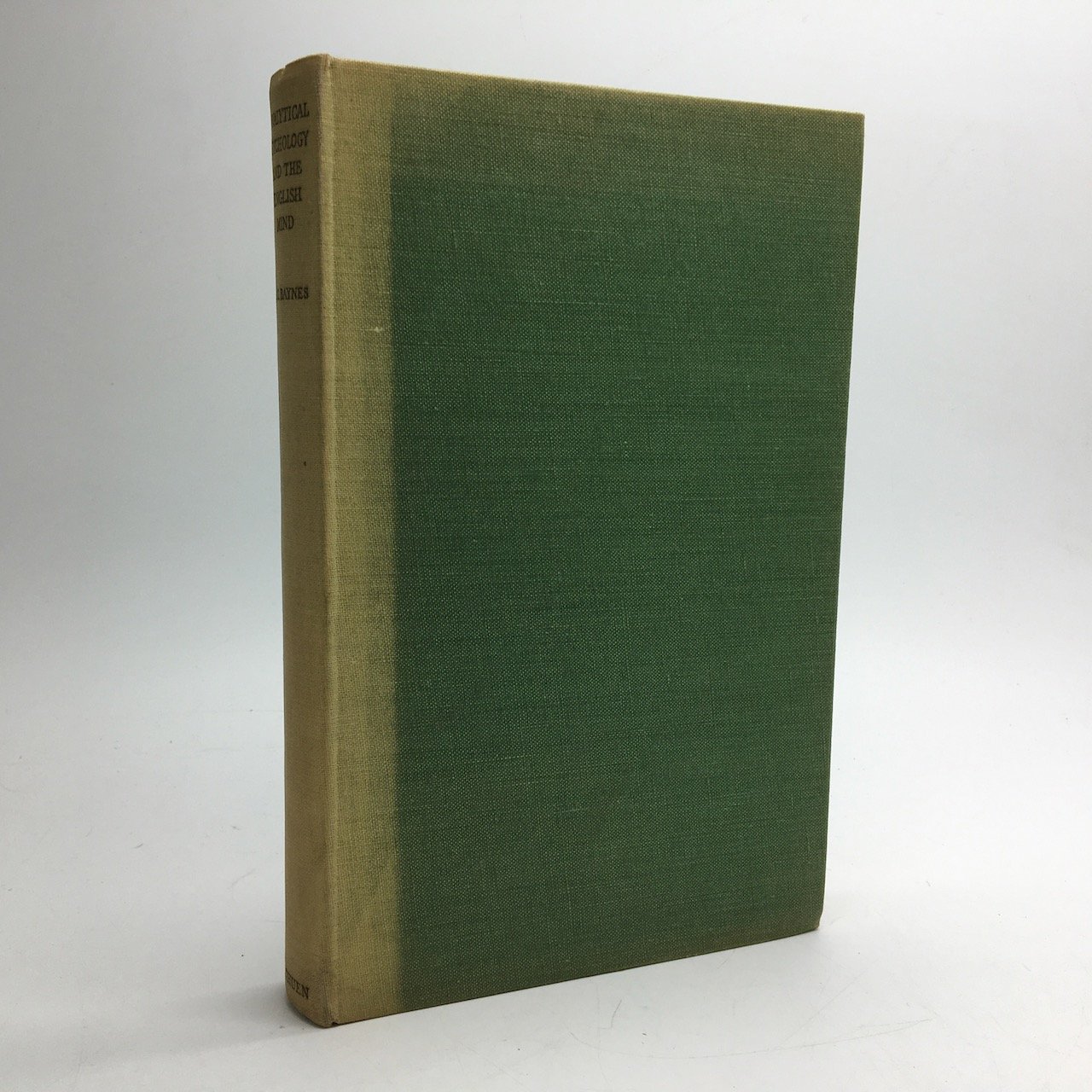 ANALYTICAL PSYCHOLOGY AND THE ENGLISH MIND. by BAYNES, H. G., C. G ...