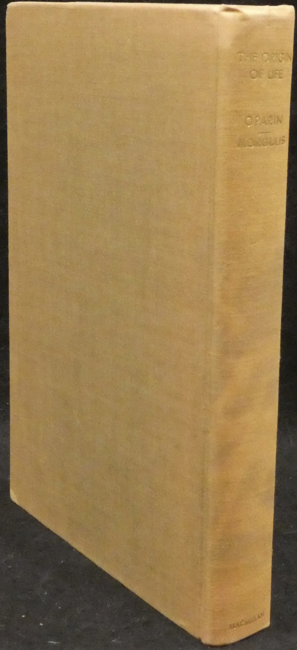 The Origin of Life by Oparin, A. I.: Very Good Hardcover (1938) 1st ...