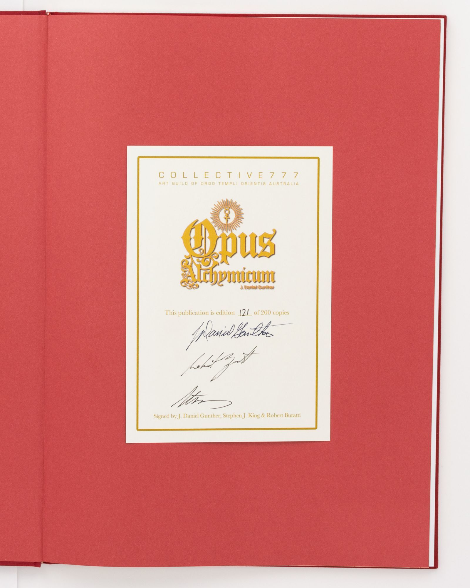 Opus Alchymicum by GUNTHER, J. Daniel: Fine Hardcover (2014) First ...