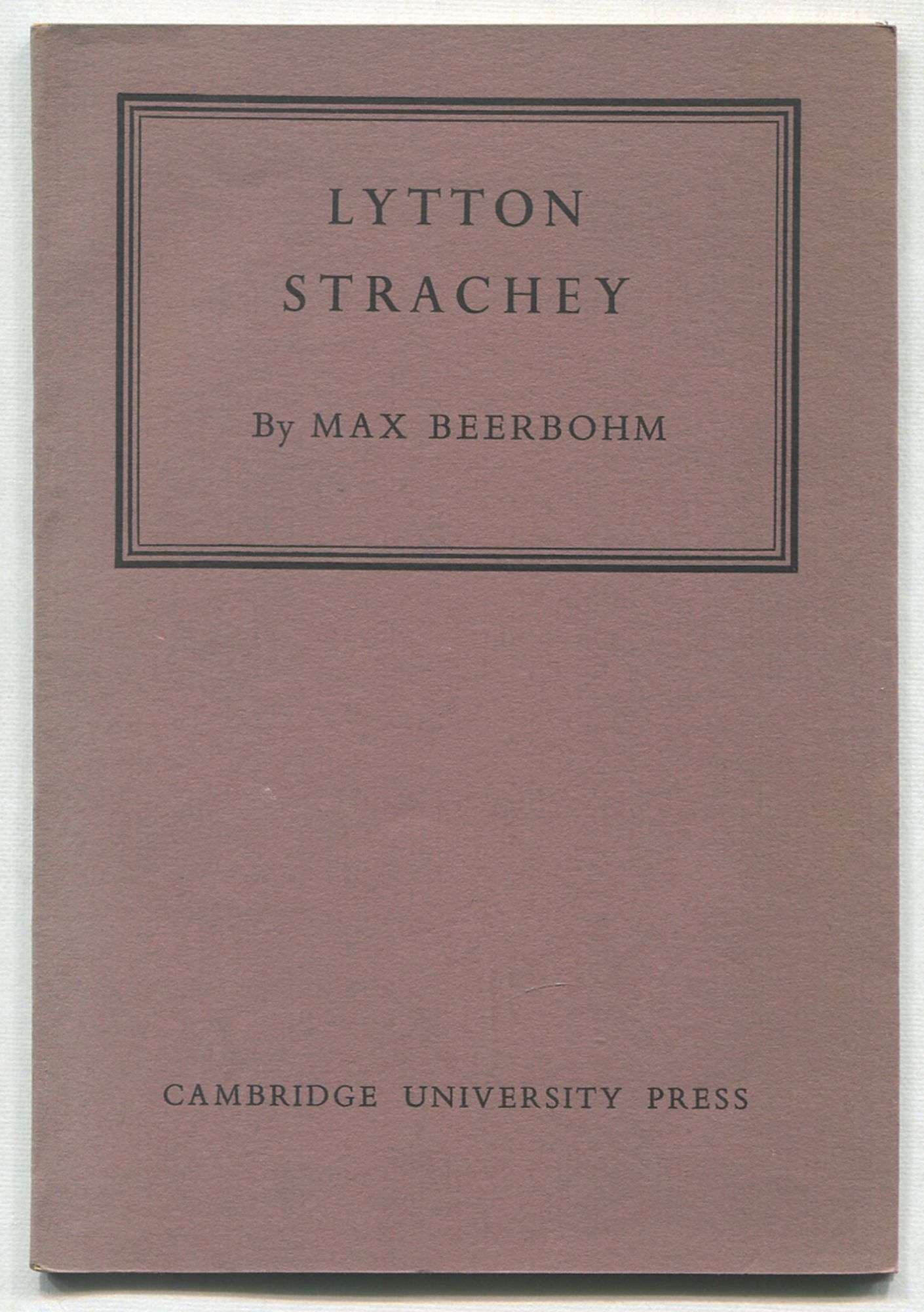 Lytton Strachey by BEERBOHM, Max: Near Fine Softcover (1943) | Between ...