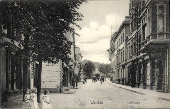 Ansichtskarte / Postkarte Werden Essen im Ruhrgebiet, Ruhrstraße: (1909 ...
