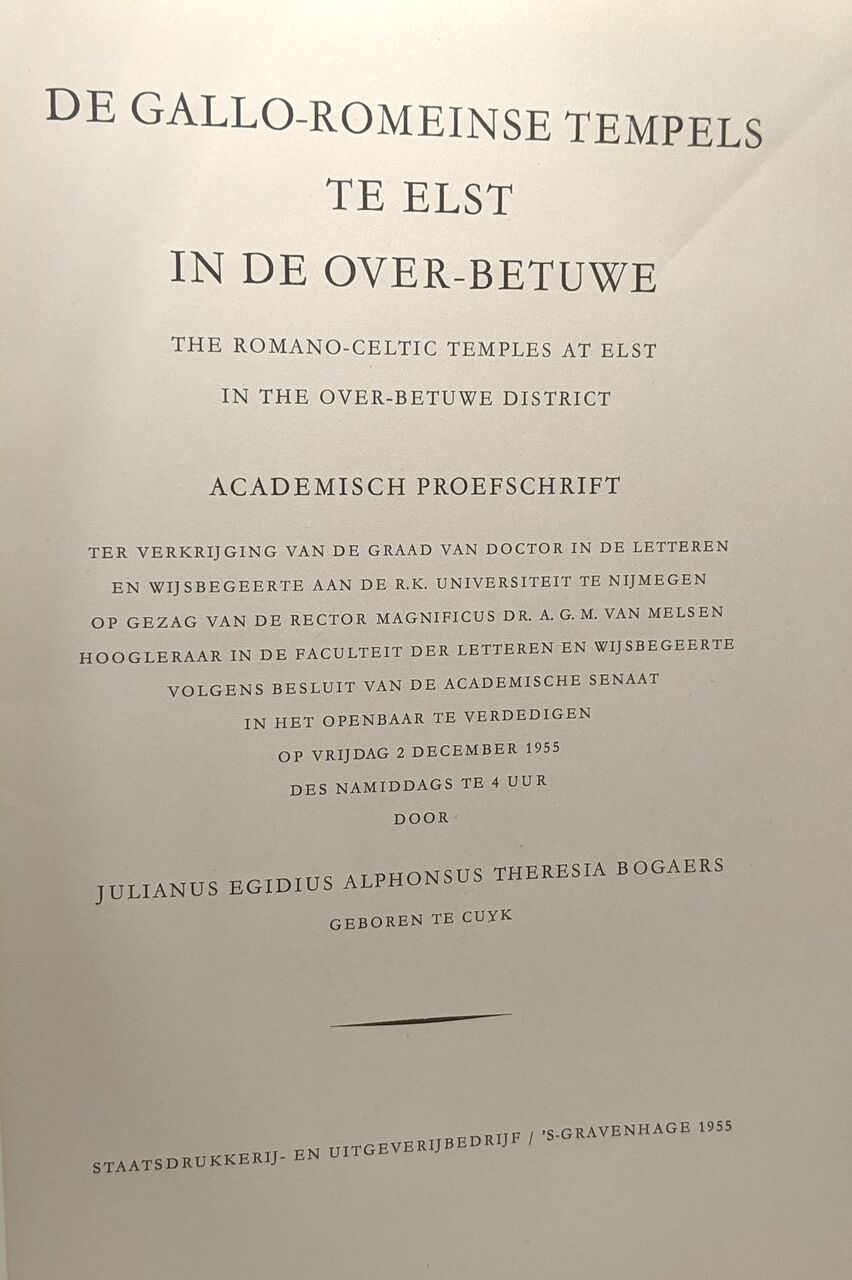 De Gallo-Romeinse tempels te elst in de over-betuwe - The romano-celtic ...