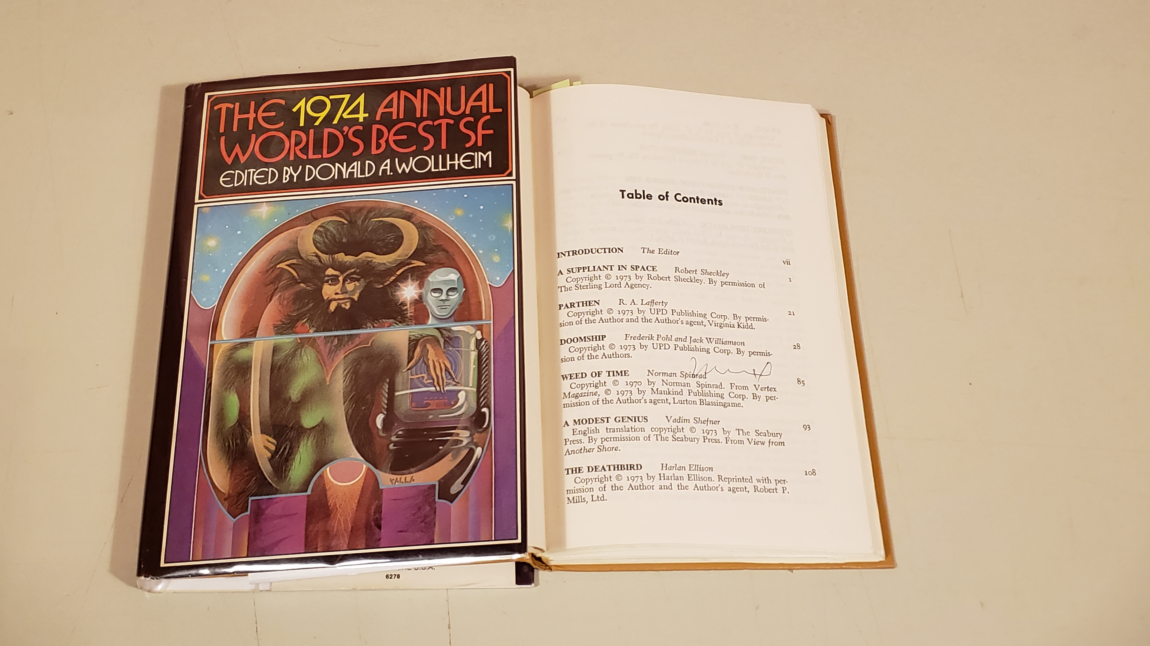The 1974 Annual World's Best S.F. : Signed by Wollheim, Donald A ...