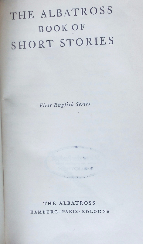 The Albatross book of short stories. First English Series. von ...