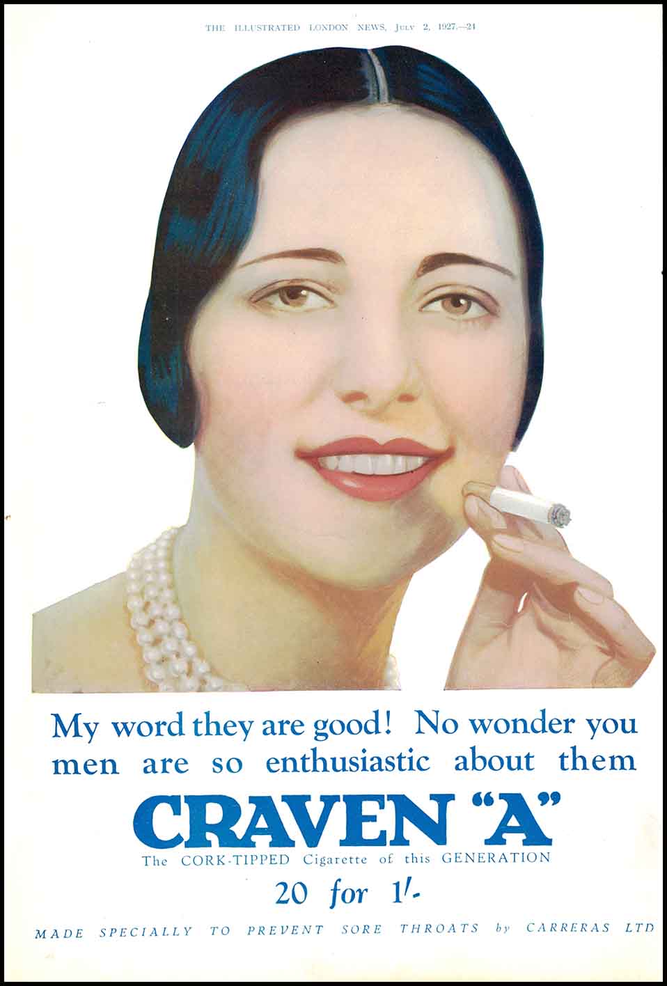 1952 Vintage Advertising CRAVEN'A' Cigarettes Carreras (AD10-93 ...