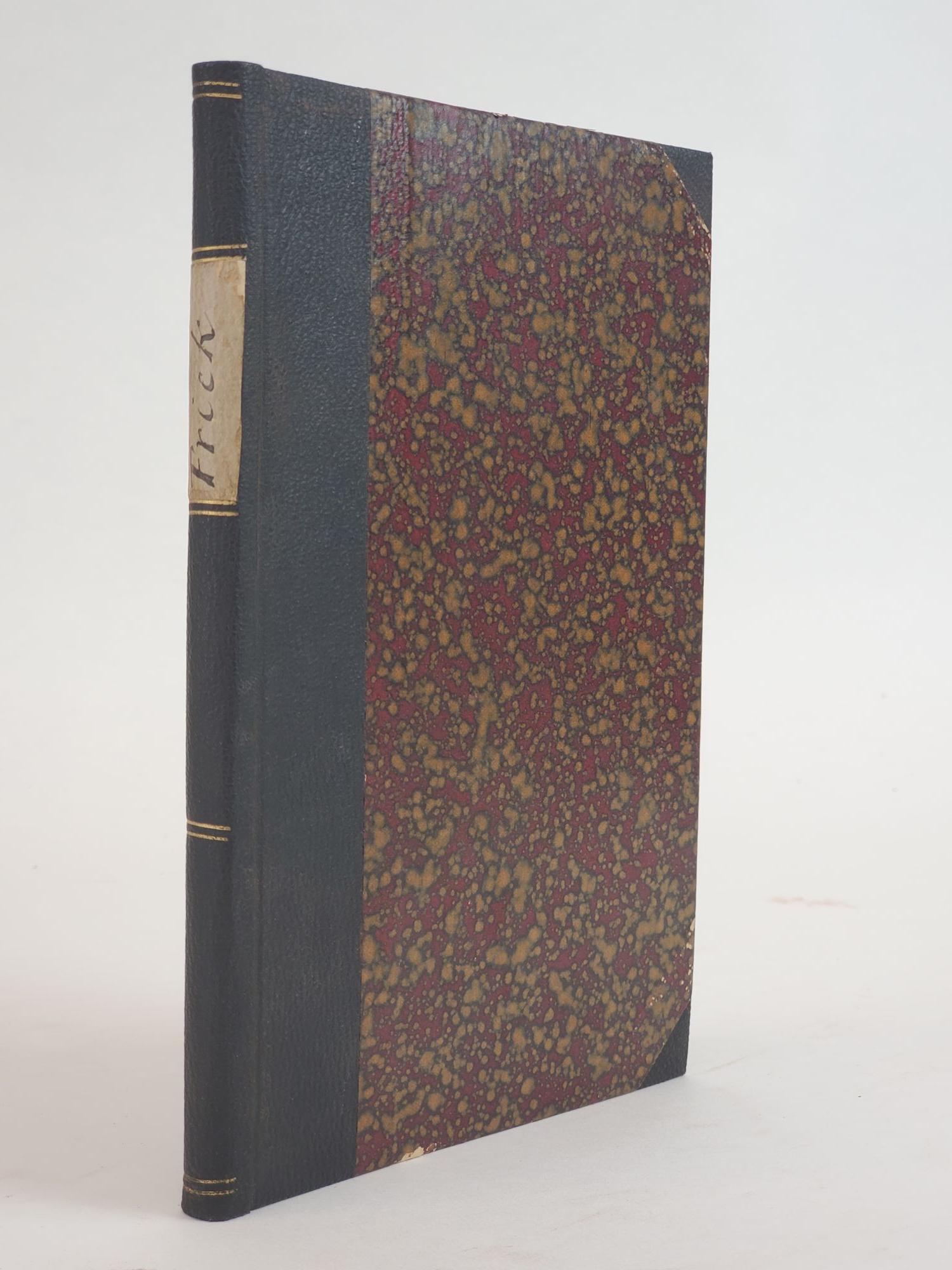COLLECTED ADDRESSES von Frick, Wm. [William]; Frick, Charles: (1831 ...