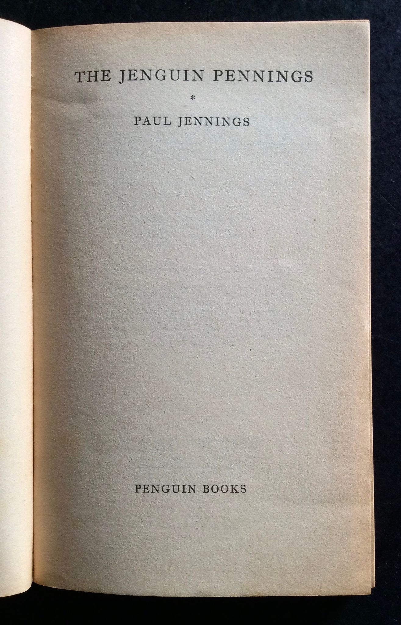 THE JENGUIN PENNINGS by PAUL JENNINGS: Very Good Soft cover (1963) 1st ...