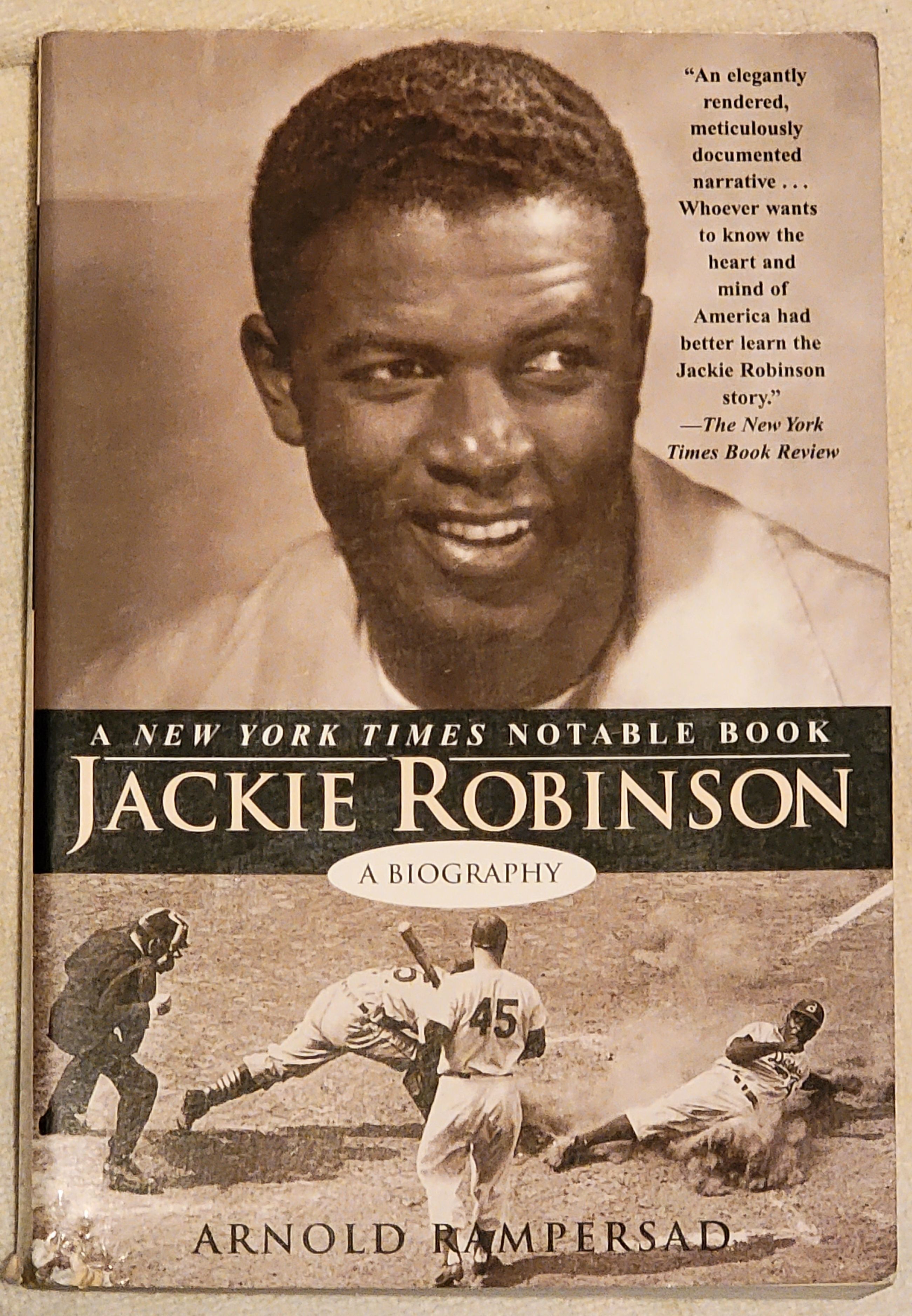 Jackie Robinson A Biography by Arnold Rampersad: Very Good Soft cover ...