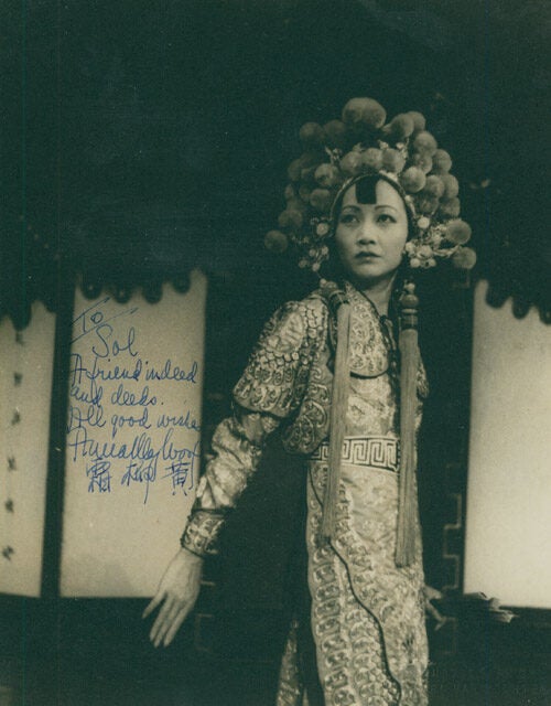 Portrait photograph of Anna May Wong in costume in her role as the ...