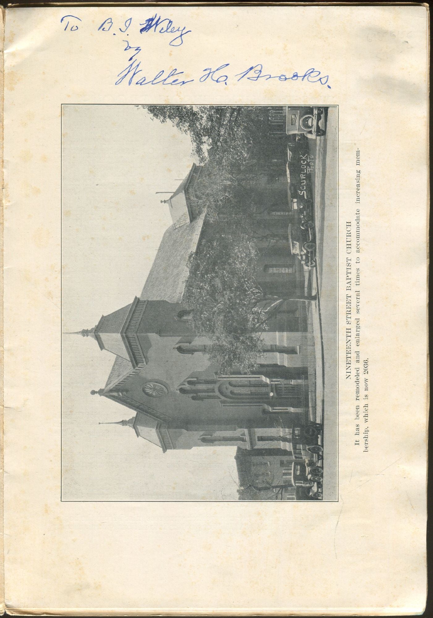 Souvenir Program. Forty-third Anniversary of the Pastorate of Rev ...