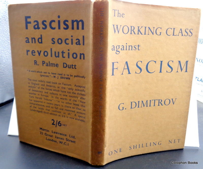The Working Class Against Fascism. by Dimitrov, Georgi.: Very Good ...