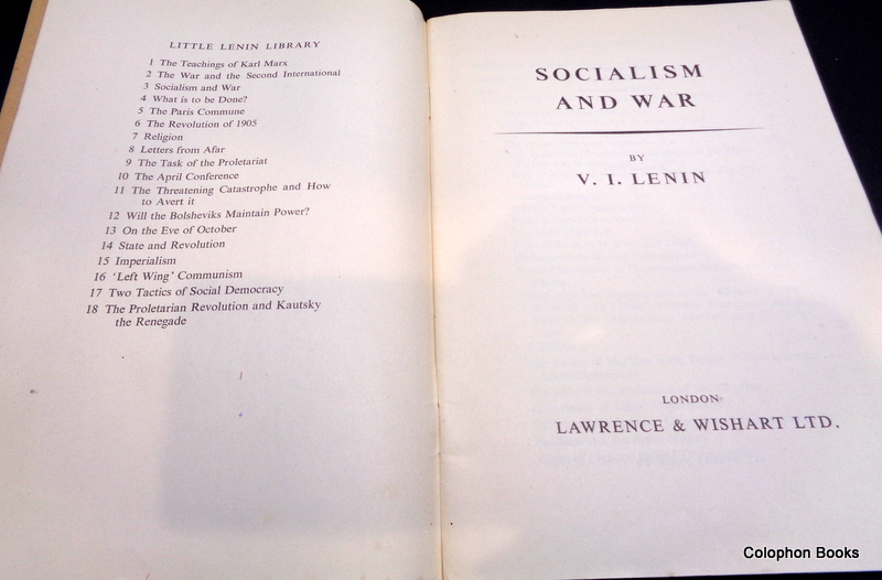 Socialism And War (Little Lenin Library volume 3) by Lenin. Vladimir ...
