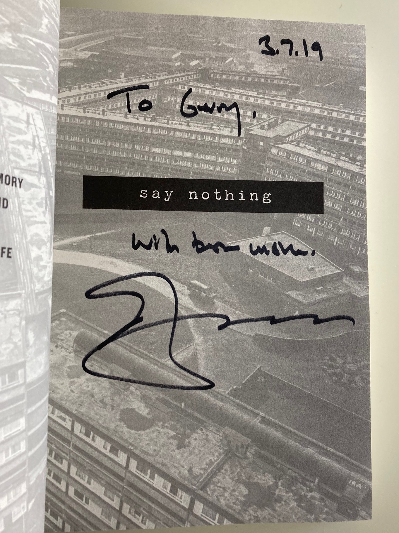 Say Nothing (Inscribed First Edition, First Printing) by Keefe, Patrick ...